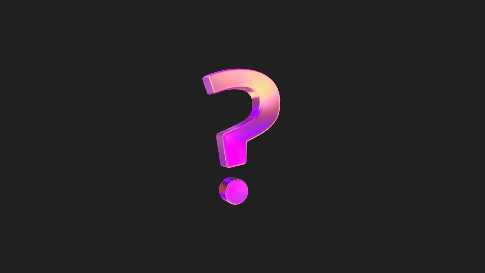 SPACE_question mark_lowpoly_v2 - 3D model by Projects (@mkrp) [74a88fb ...