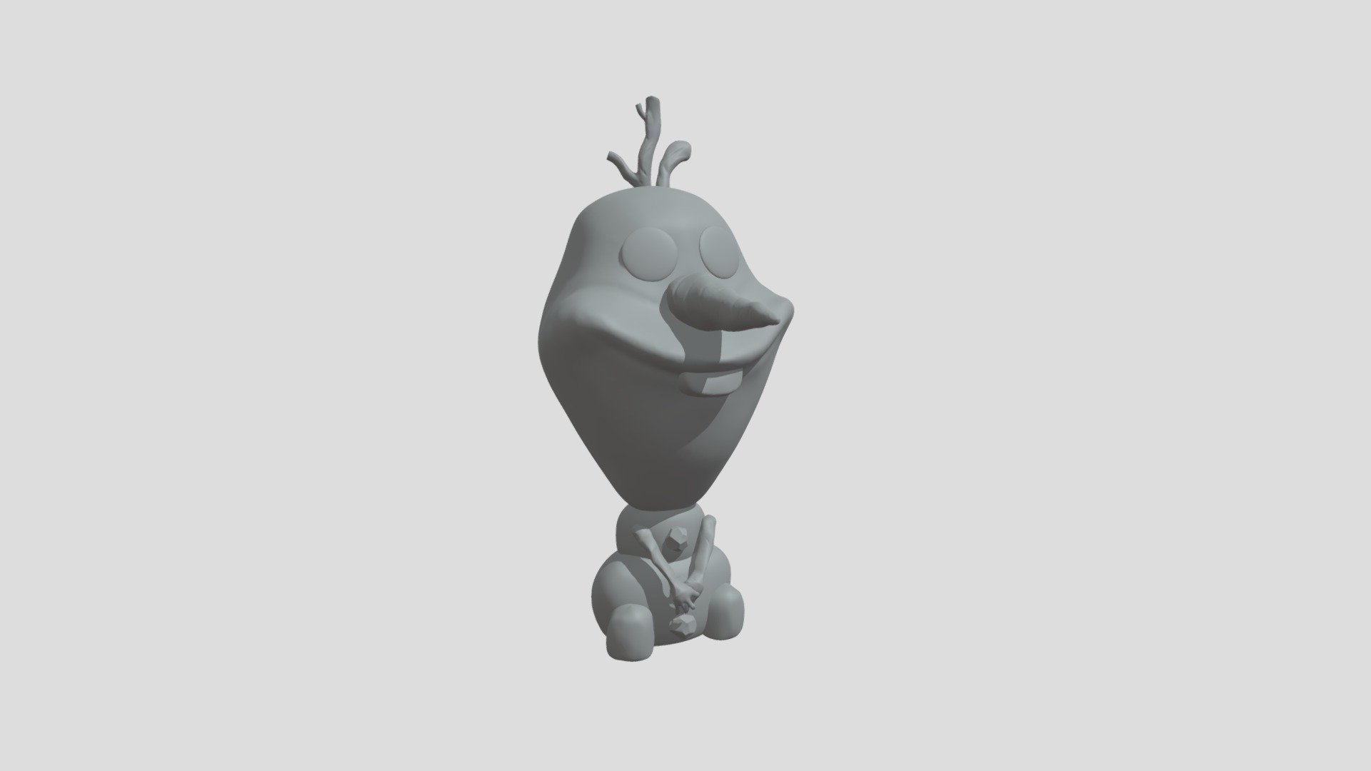Olaf Frozen - 3D model by Alejandro (@alejandroespluga) [74a8f1a ...