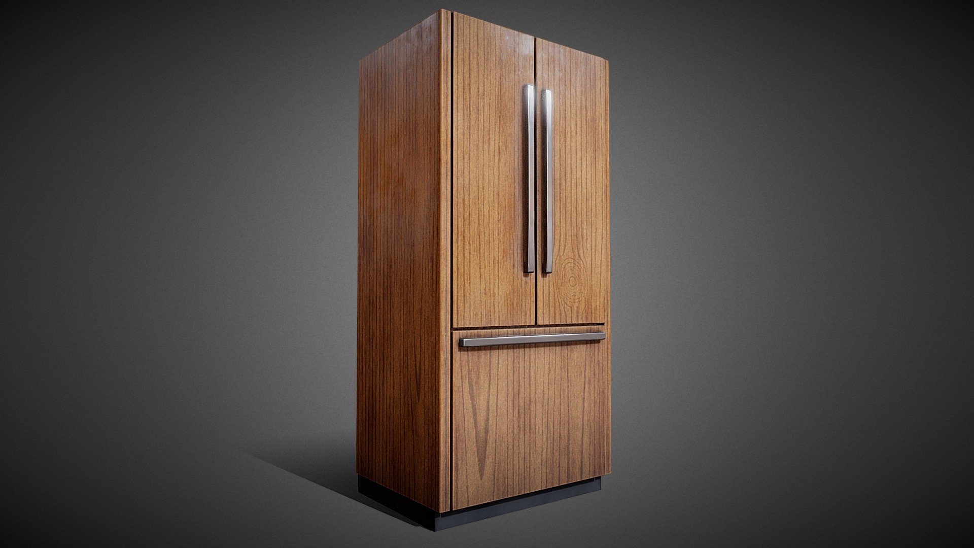 Fitted Wooden Fridge - Game Model - Buy Royalty Free 3D model by Colin ...