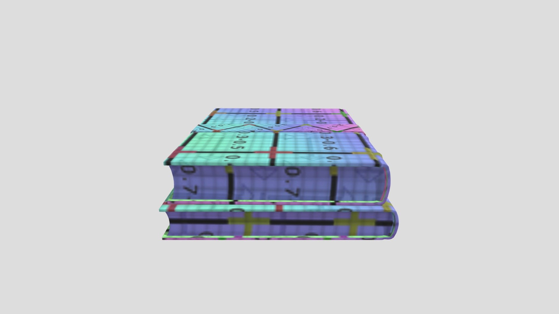 Bound Books - Download Free 3D model by Aaron Lai (@aaronlai) [74ac0eb ...