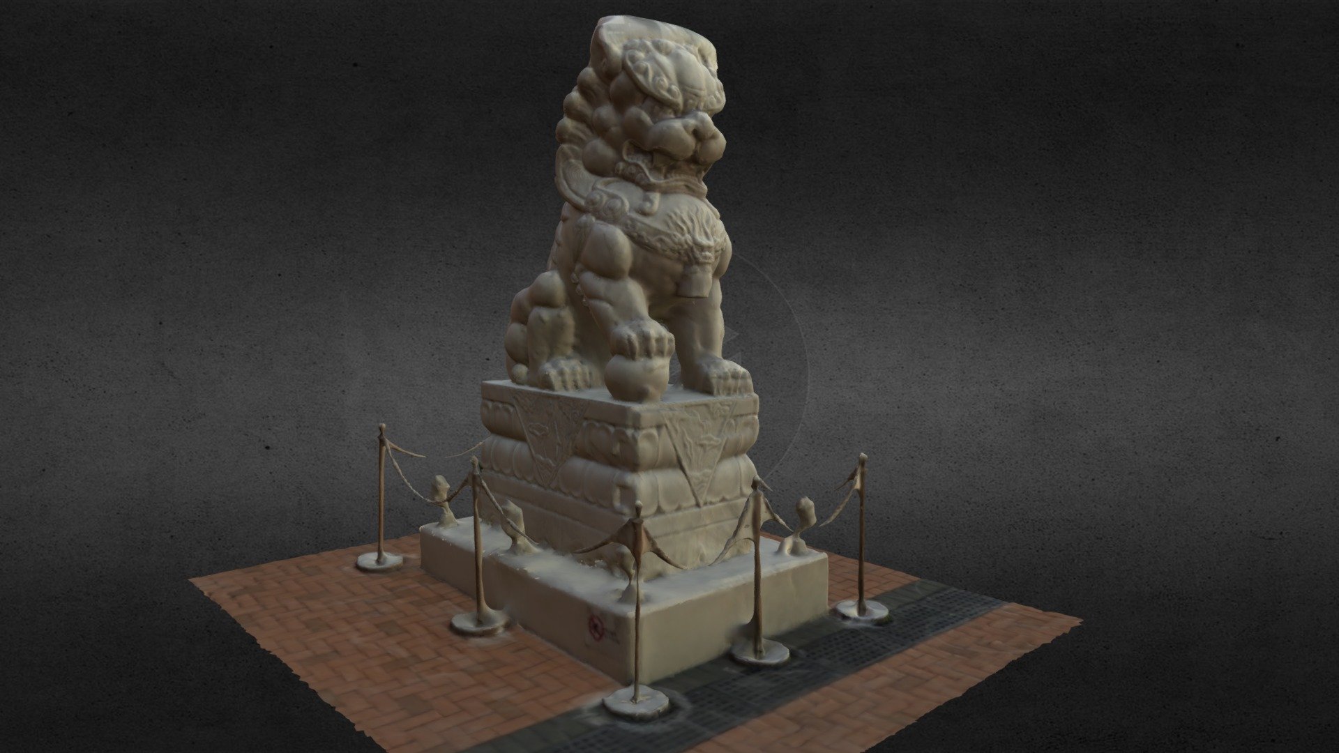 Central Wheel - Chinese Lion - Buy Royalty Free 3D model by Nicolas ...