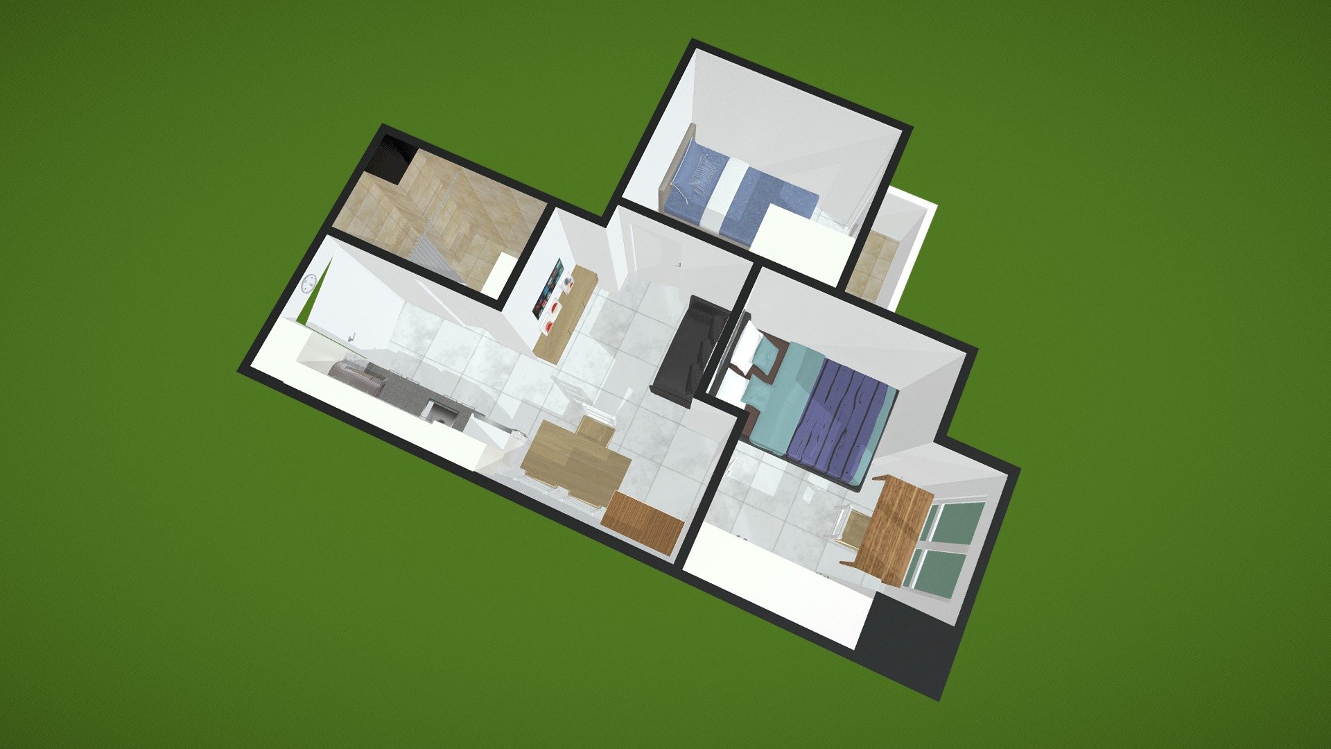 Victoria 2BR - 3D model by 360 Enso Visuals (@360enso) [74ae274 ...