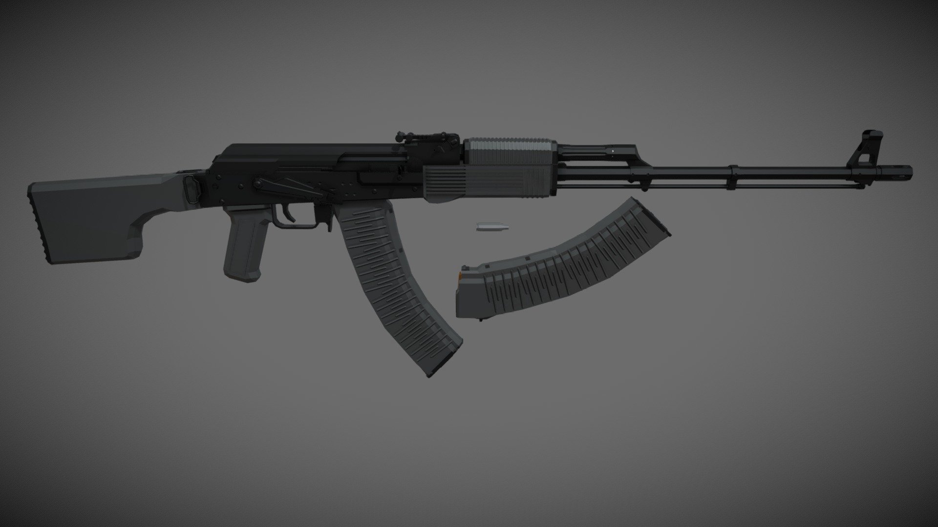 low-poly RPK-74M - Download Free 3D model by D_U (@DU1701) [74ae5b3 ...