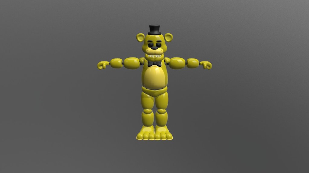 Golden- freddy (improved) - Download Free 3D model by poliqqqz ...