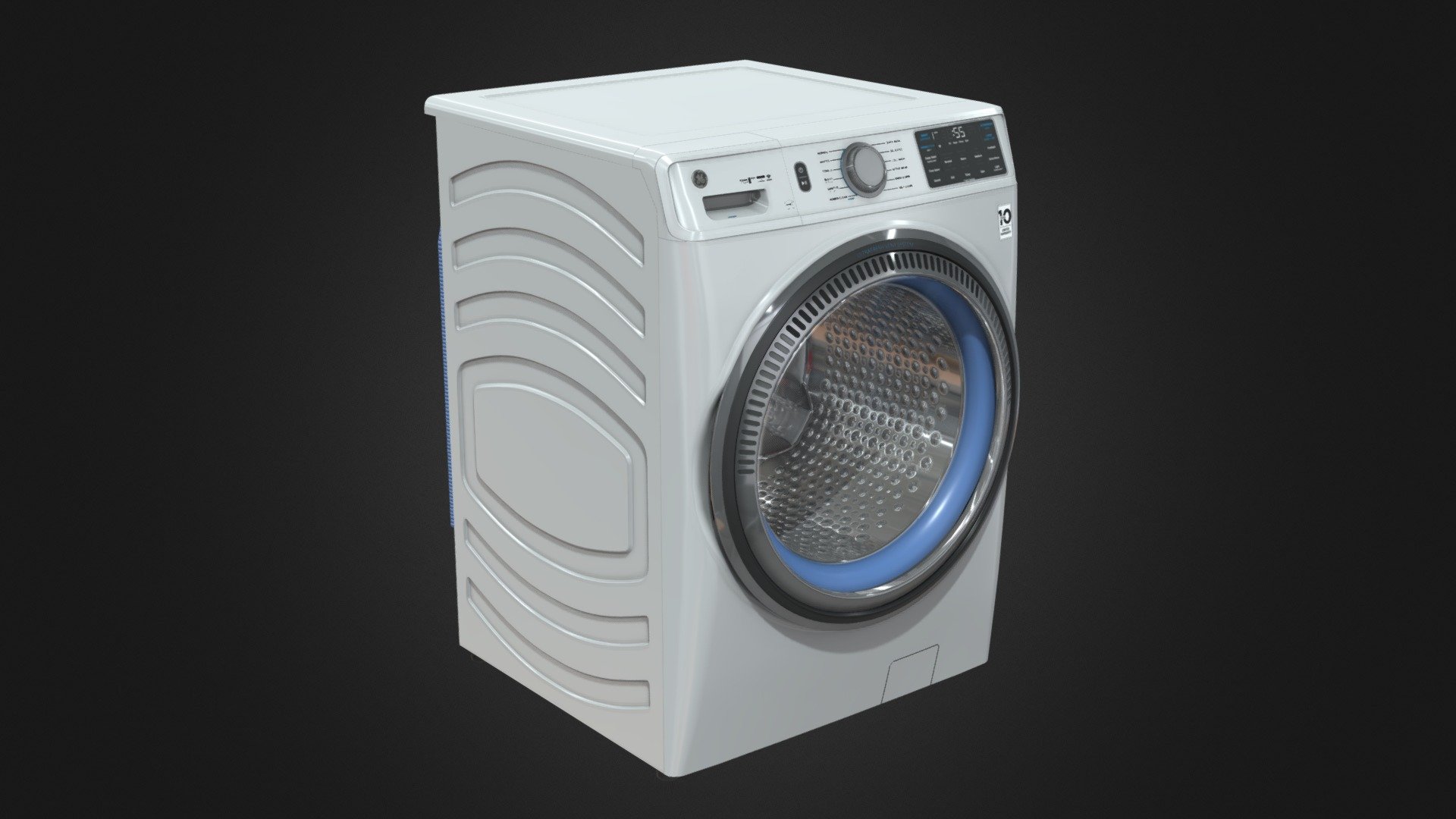 GE Electric Smart Washer PBR - Buy Royalty Free 3D model by luxe3dworld ...