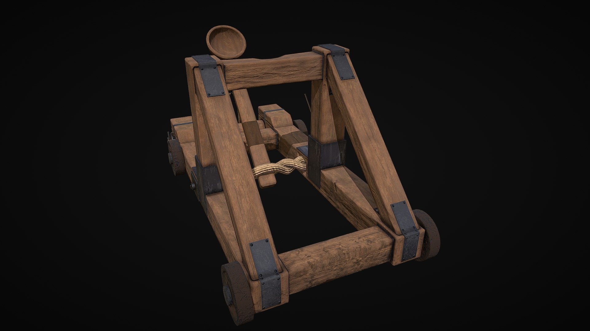 Catapult - 3D model by Michał Szubert (@1ta.szubert) [74b2ed6] - Sketchfab