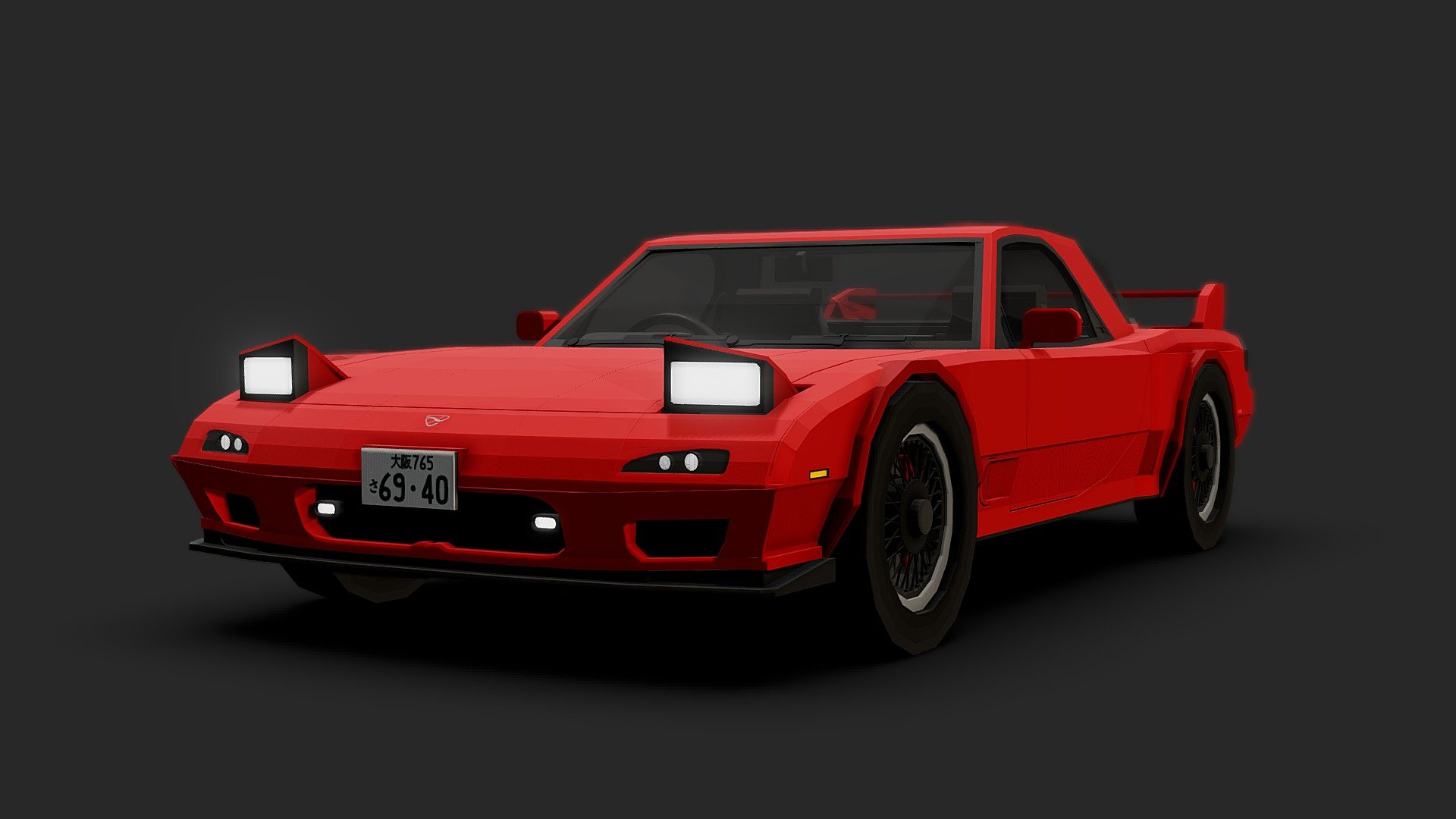 Mazda Efini RX7 FD3S [Minecraft] - 3D model by ashminggu [74b3a37] - Sketchfab