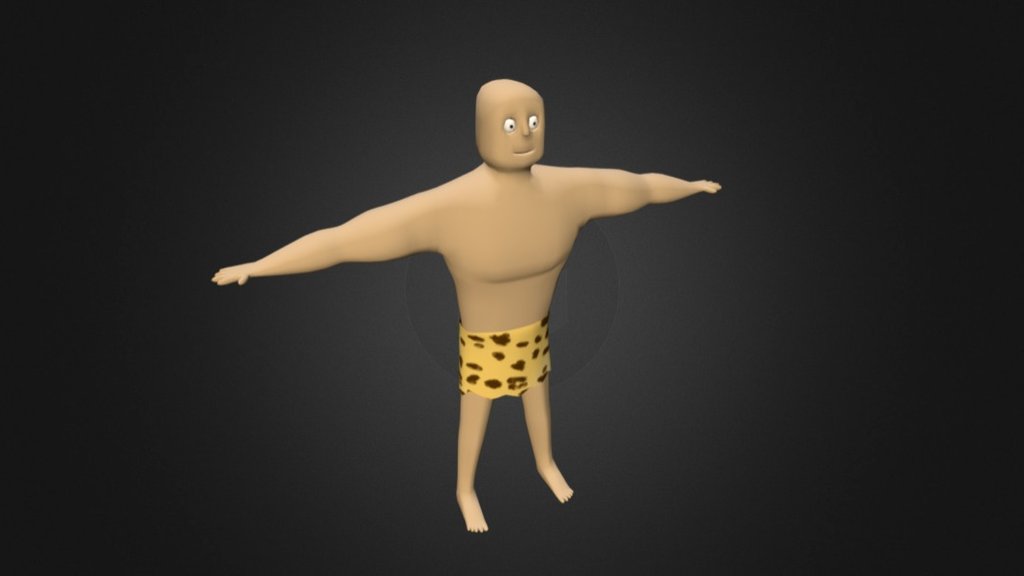 Caveman TEST - 3D model by Andy Herrera (@herreradactyl) [74b515c ...