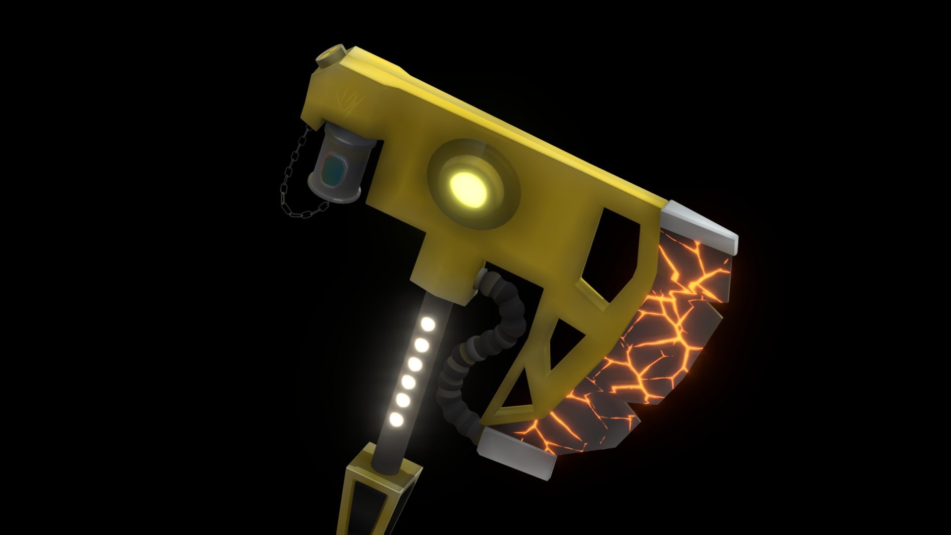 Steampunk Axe 1.0.0 - 3D model by Moh1993 [74b5a08] - Sketchfab