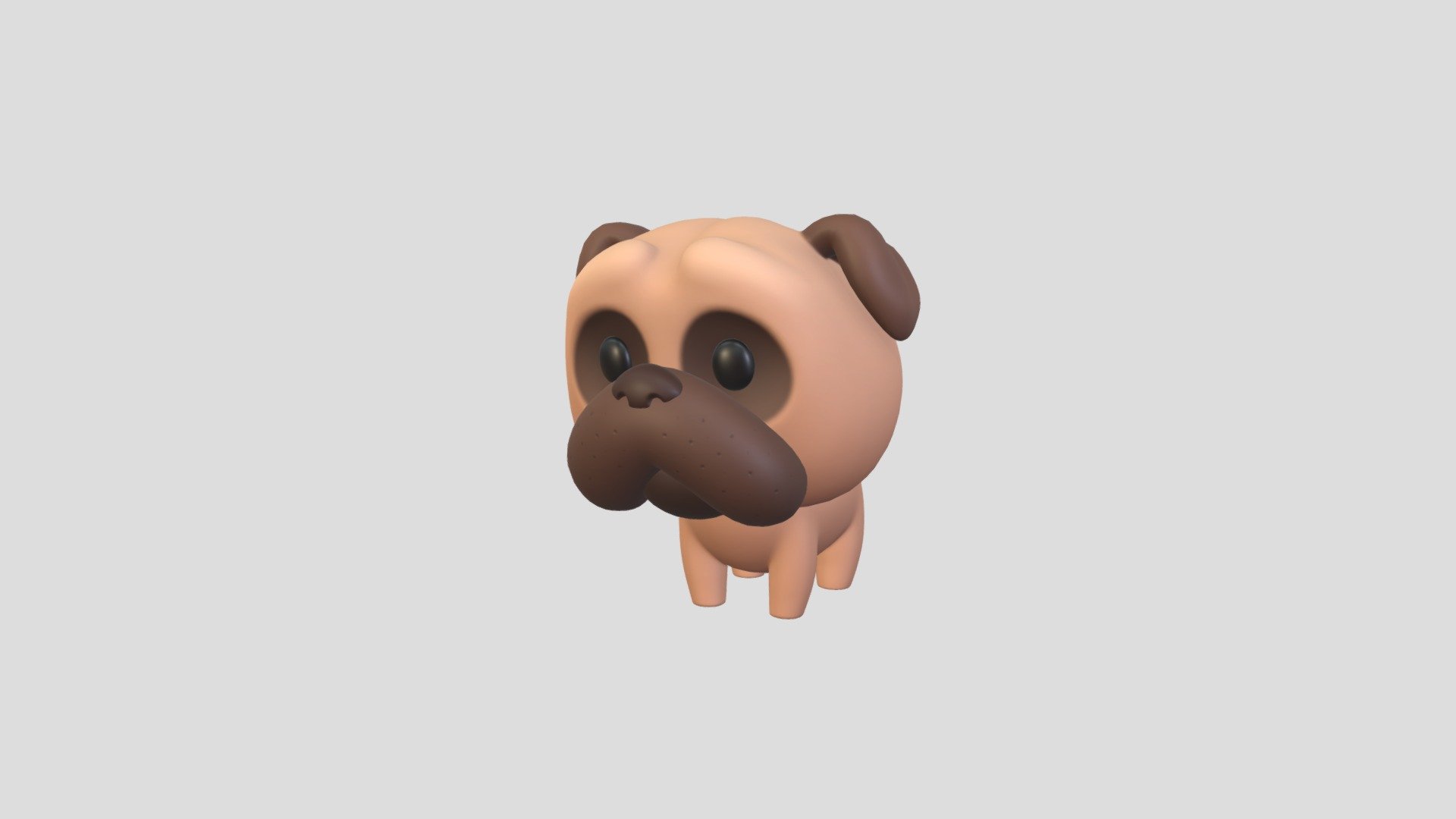 Character195 Pug - Buy Royalty Free 3D model by BaluCG [74b78a5 ...