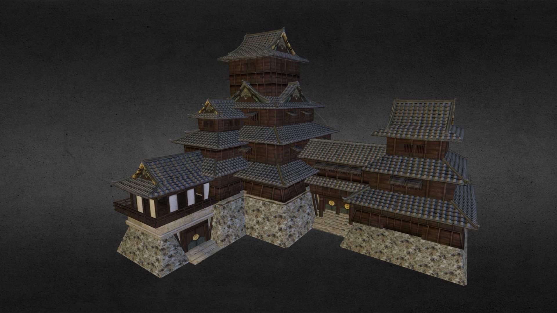 japan castle - Buy Royalty Free 3D model by R0m1R [74ba809] - Sketchfab ...