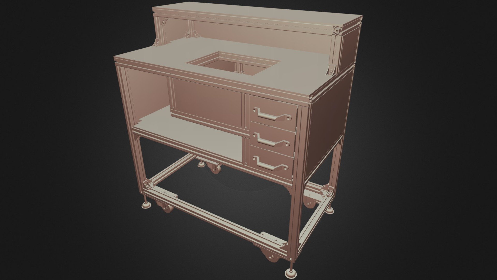 T-Slot Profile Workstations - Buy Royalty Free 3D model by MR.AnyCAD ...