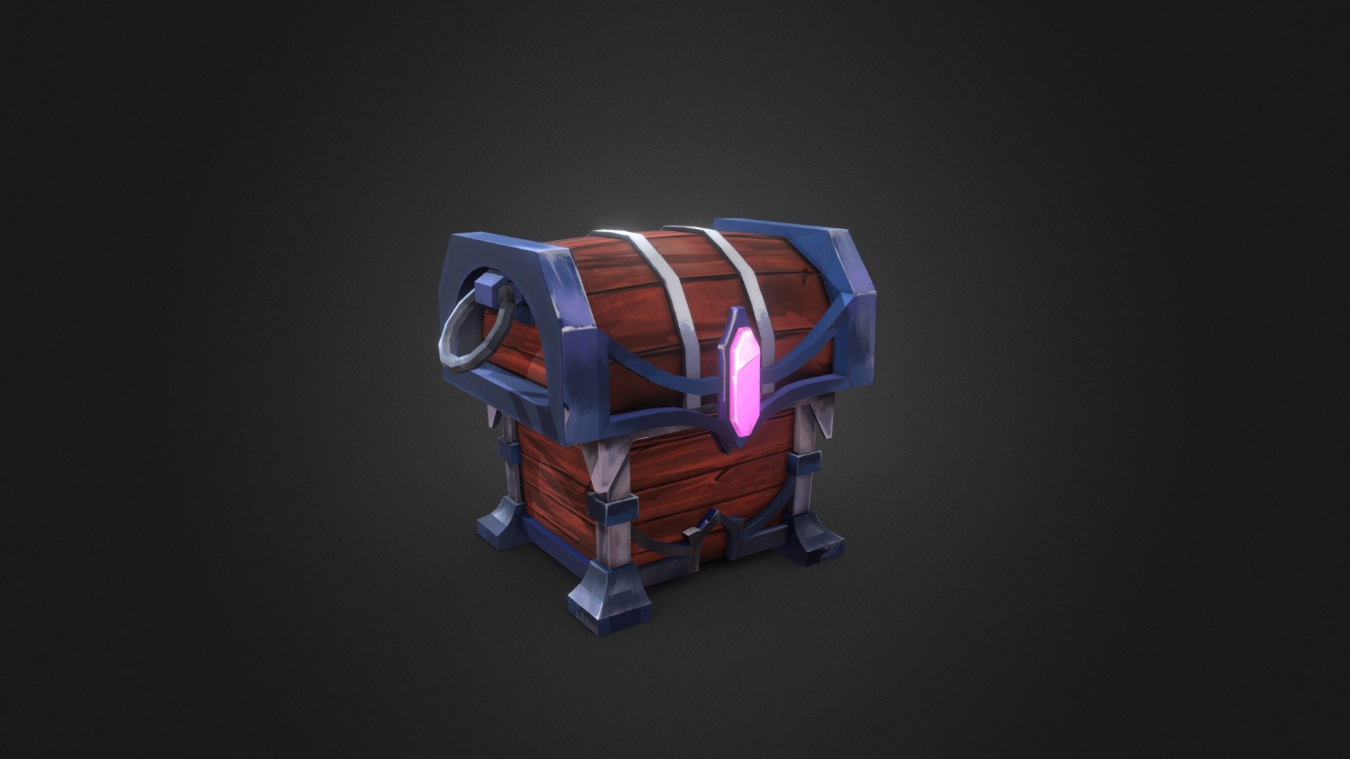 Stylized 3D Treasure Chest Box - Download Free 3D model by Moatsim ...