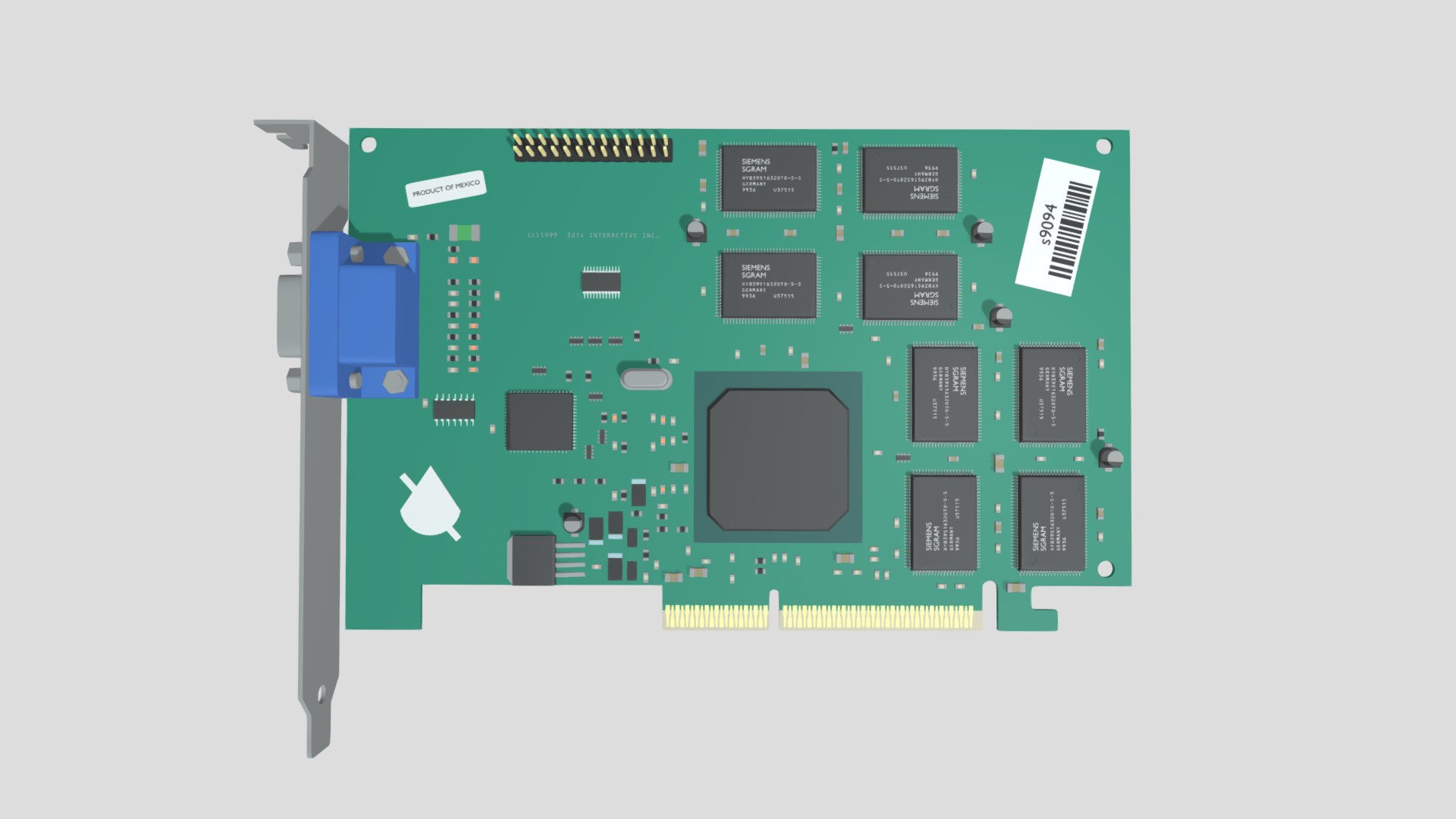 Videocard VooDoo 3 1000 - Download Free 3D model by Хлюпич (@hlupich ...