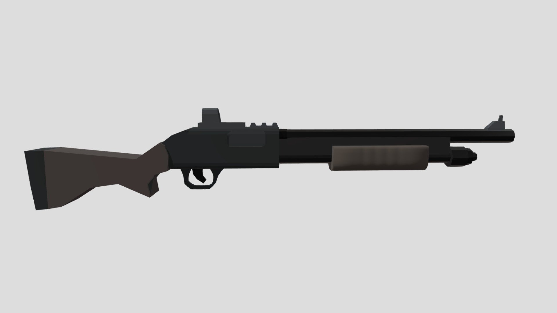 Shotgun Low poly - Download Free 3D model by WB (@W3B0) [74bf88c ...