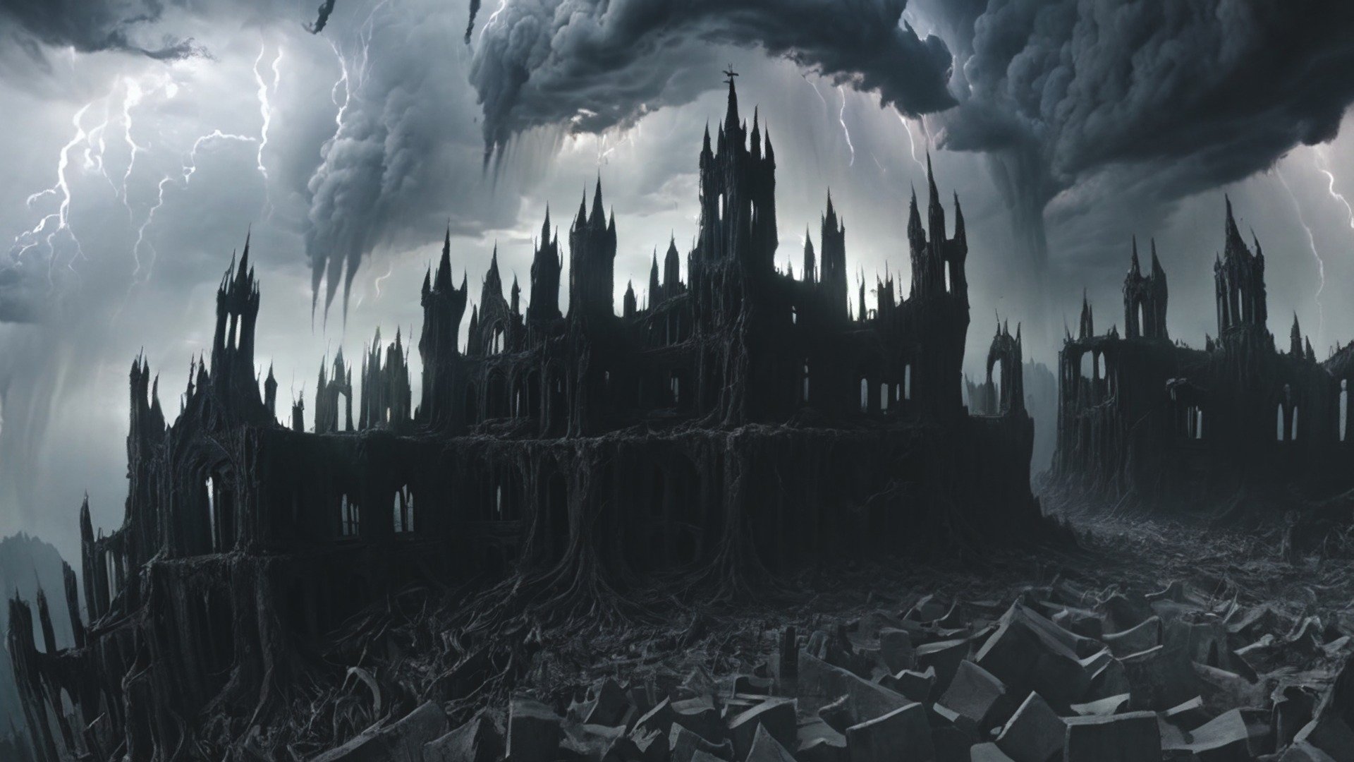 HDRI Sinister Nightscape Panorama G - Buy Royalty Free 3D model by ...