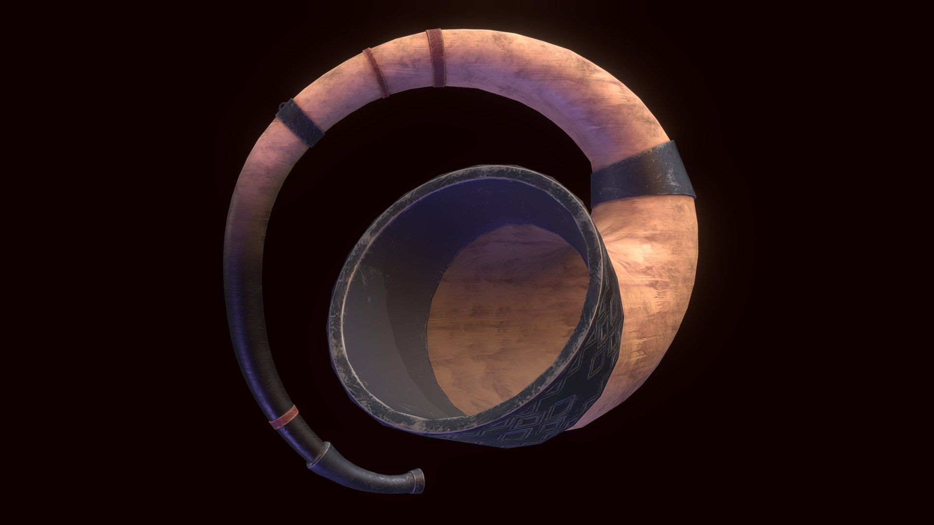 Warhorn - 3D model by Daniel Román (@gato.rom) [74c1dc6] - Sketchfab
