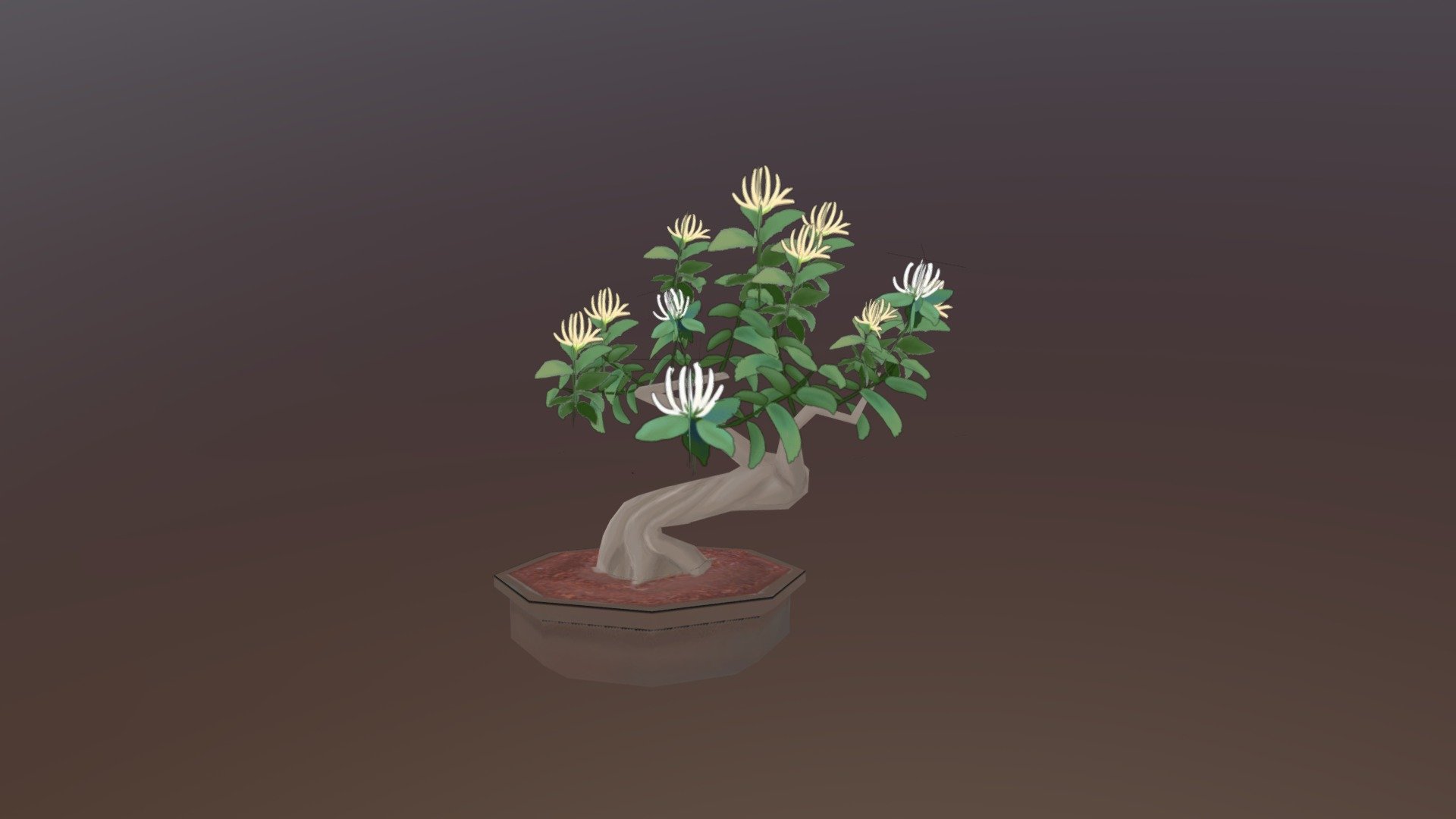 Japanese Honeysuckle - 3D model by adom0o0 [74c5a09] - Sketchfab