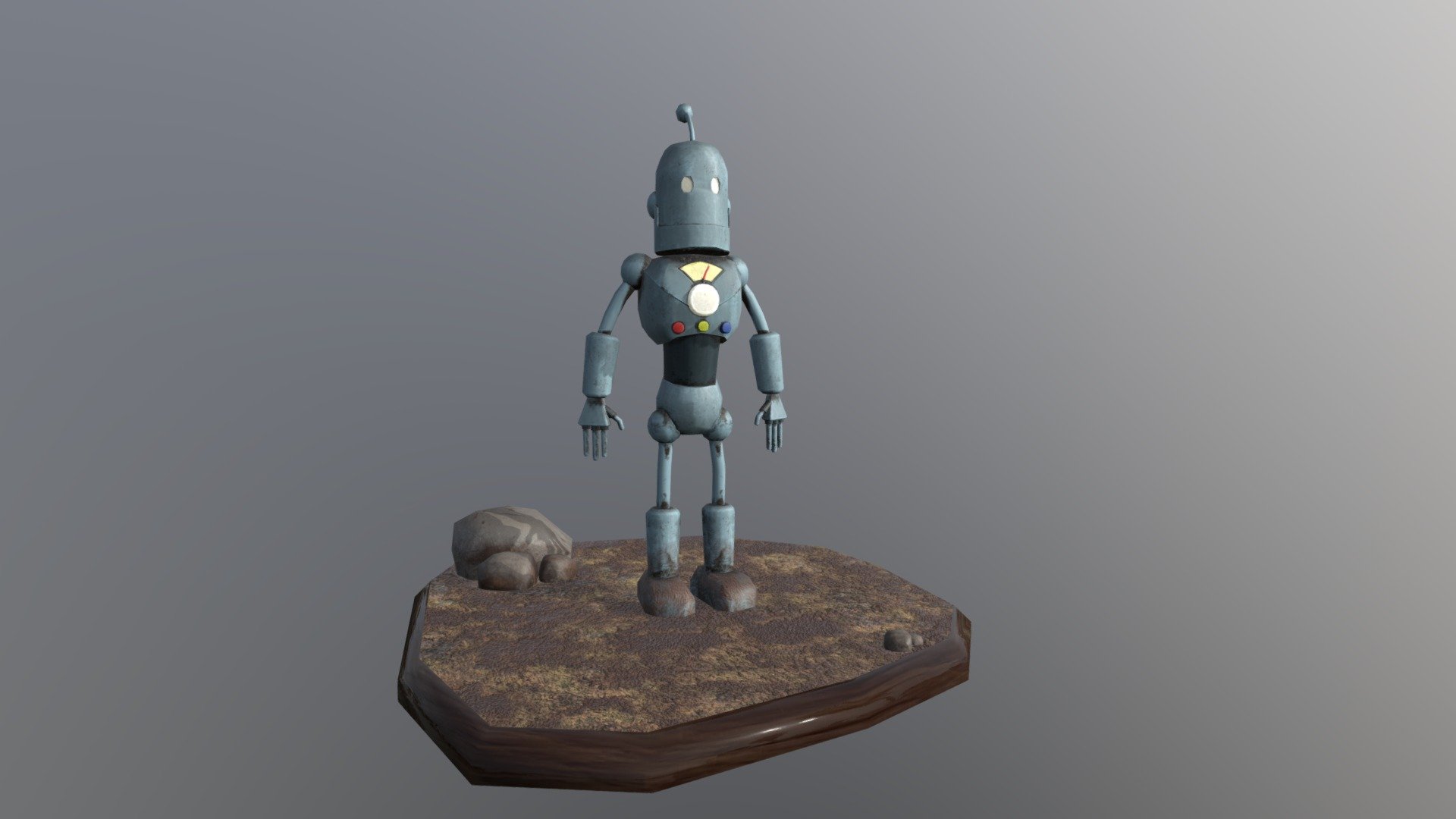 Lonely Robot - 3D model by Dio de Vries (@DiodeVries) [74c67ad] - Sketchfab