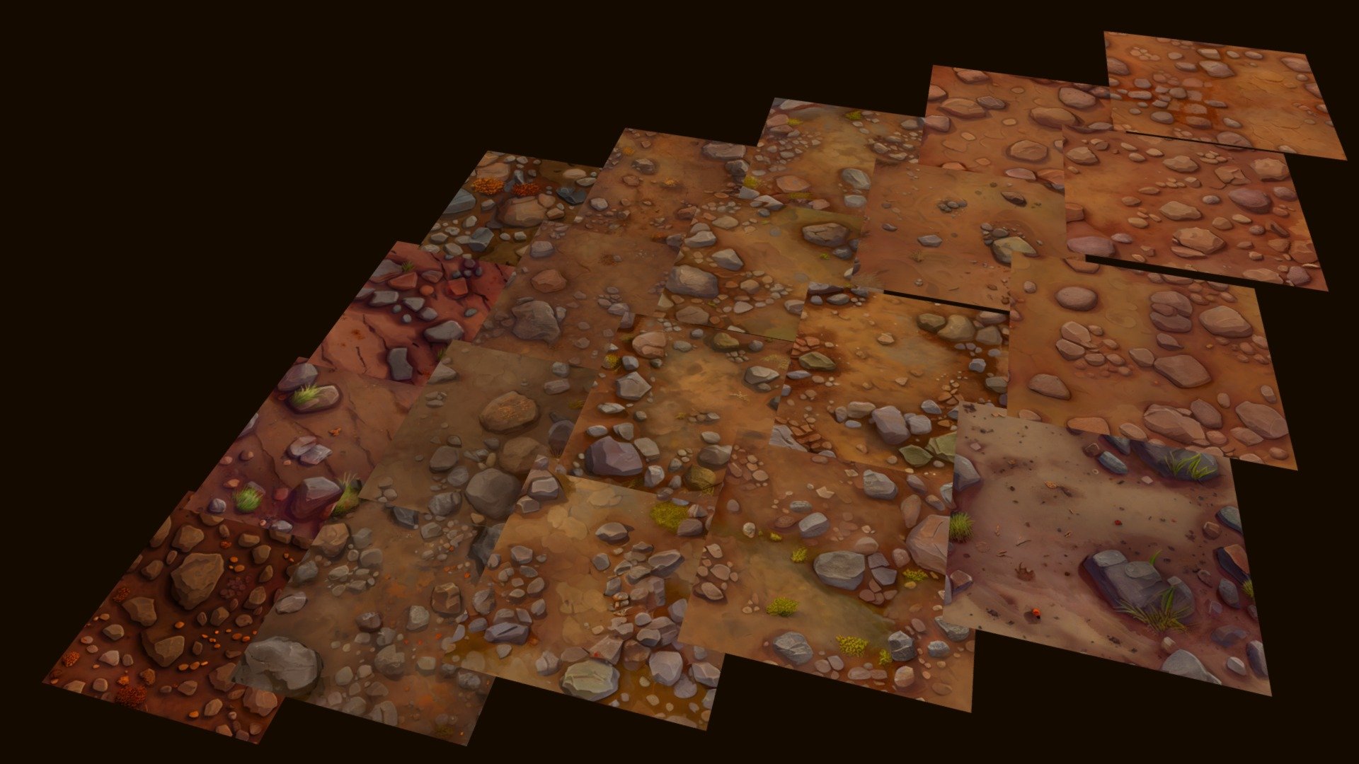 Ground: Earth & Rocks 20 TEXTURES (Handpaint) #4 - Buy Royalty Free 3D ...