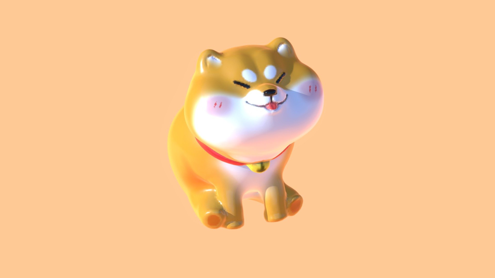 a shiny Shiba inu - 3D model by 6yen [74c8921] - Sketchfab