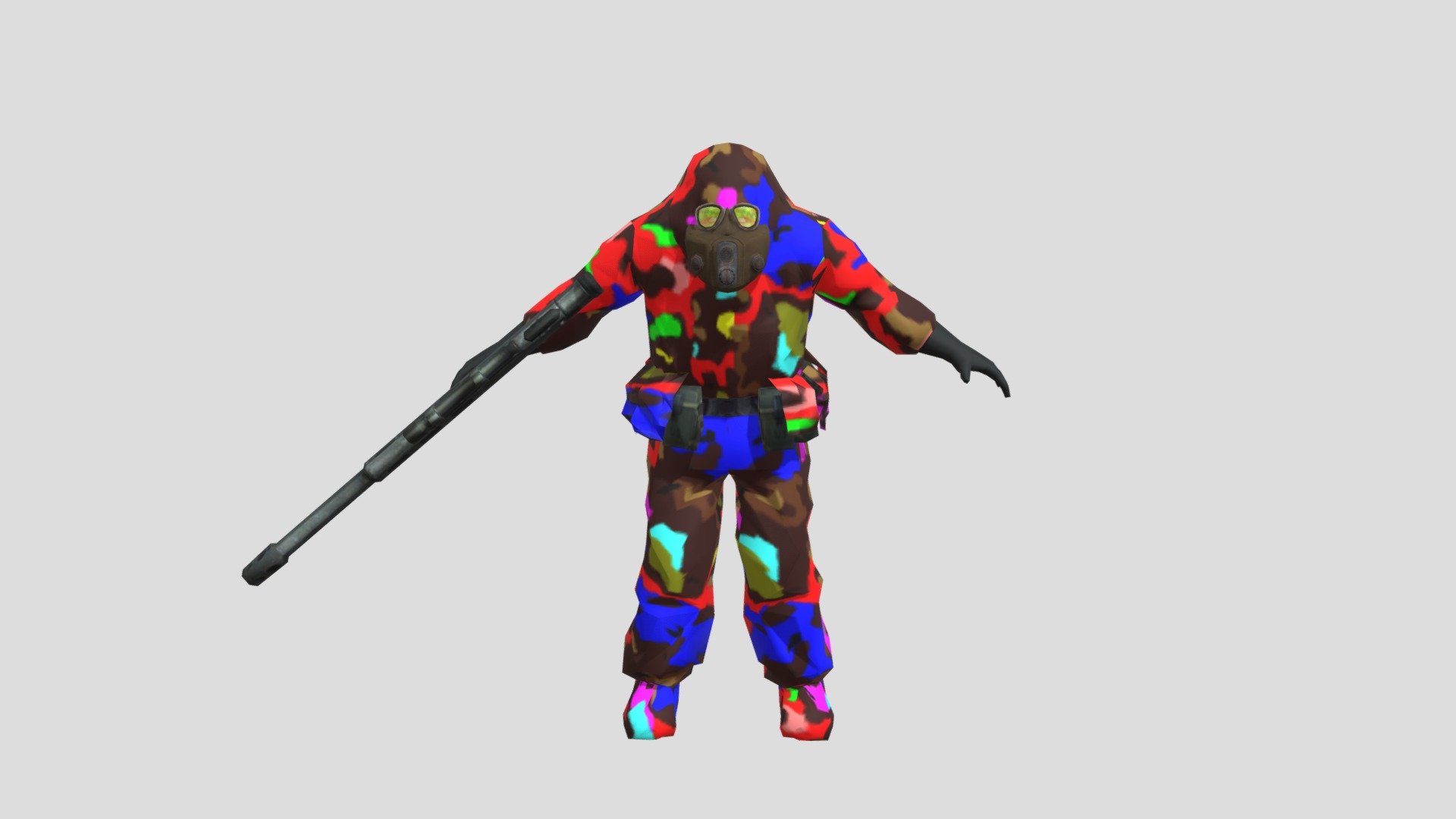 Half-Life 2 Beta - 2001 Combine 'Sniper' Elite - Download Free 3D model ...