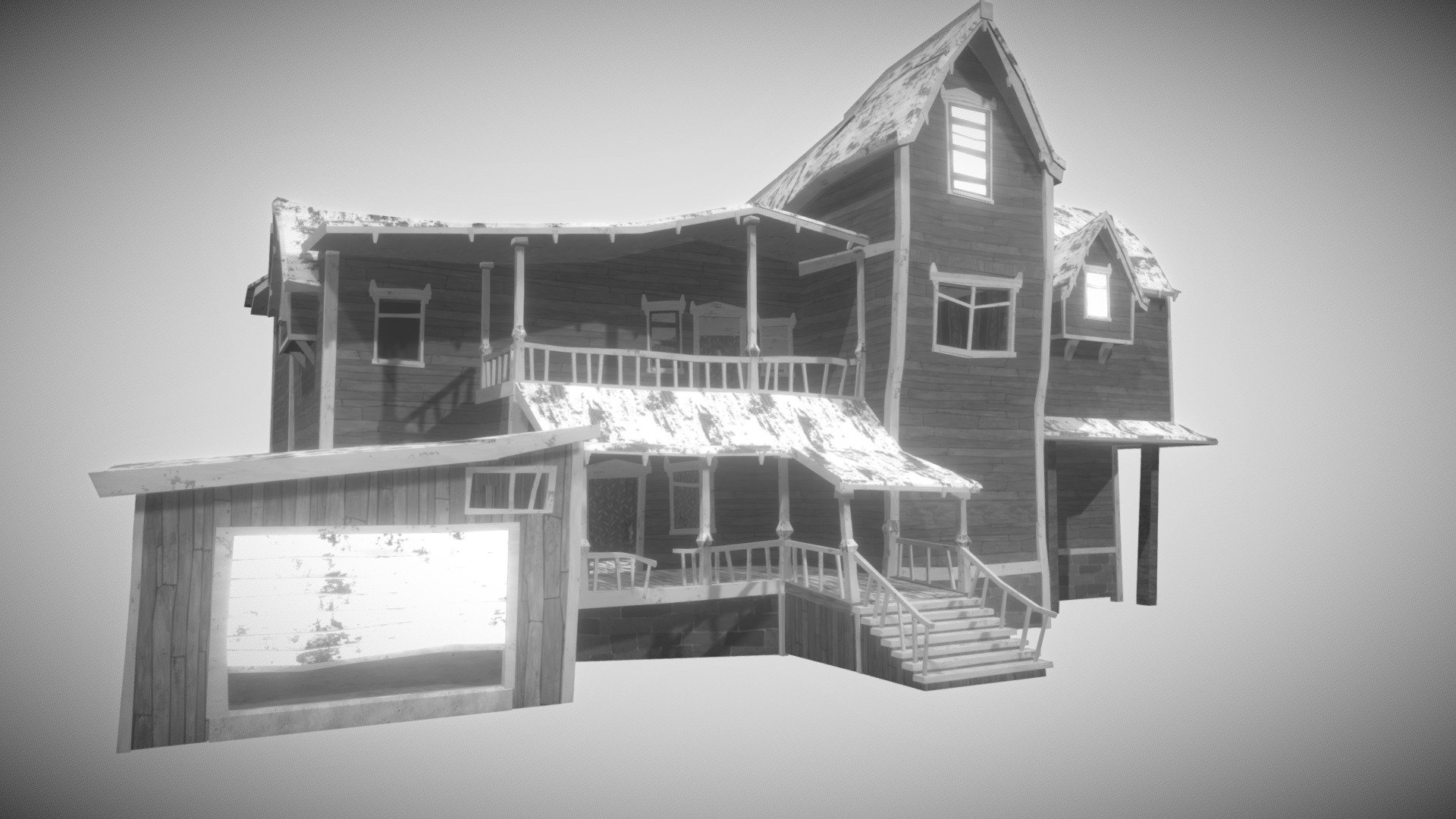 Hello Neighbor 2 - Full Graymanor Version 3 - Download Free 3D model by ...