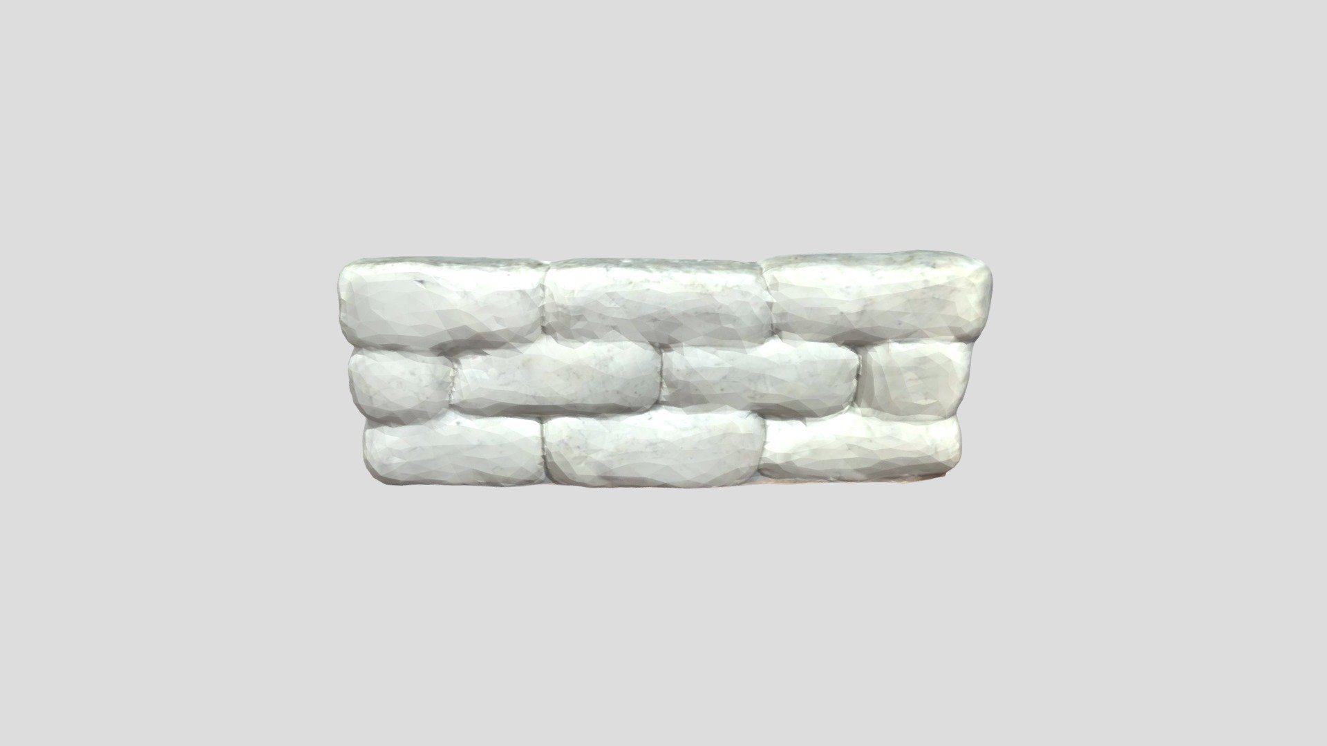 Brick wall element small - Download Free 3D model by Edvard96 [74cc191 ...