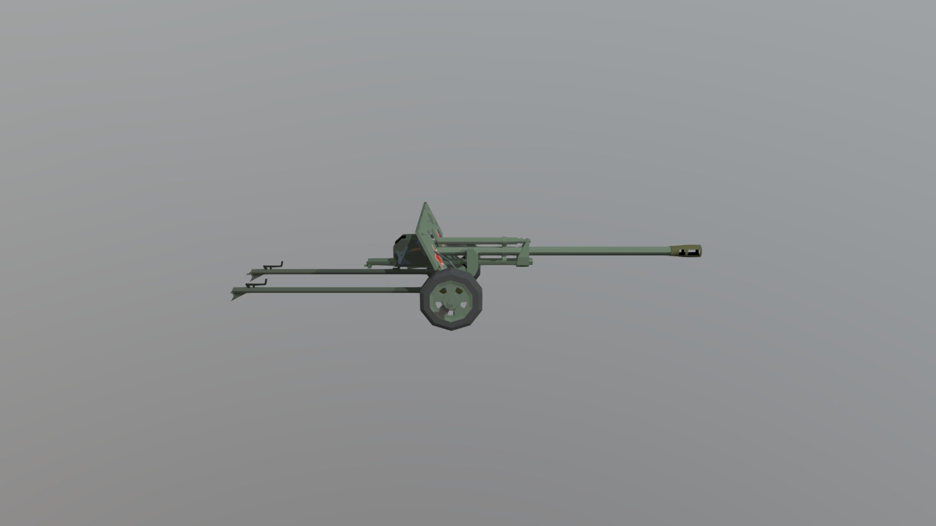 ZIS-3 LowPoly - 3D model by invisibledeathfromradiation@gmail.com ...