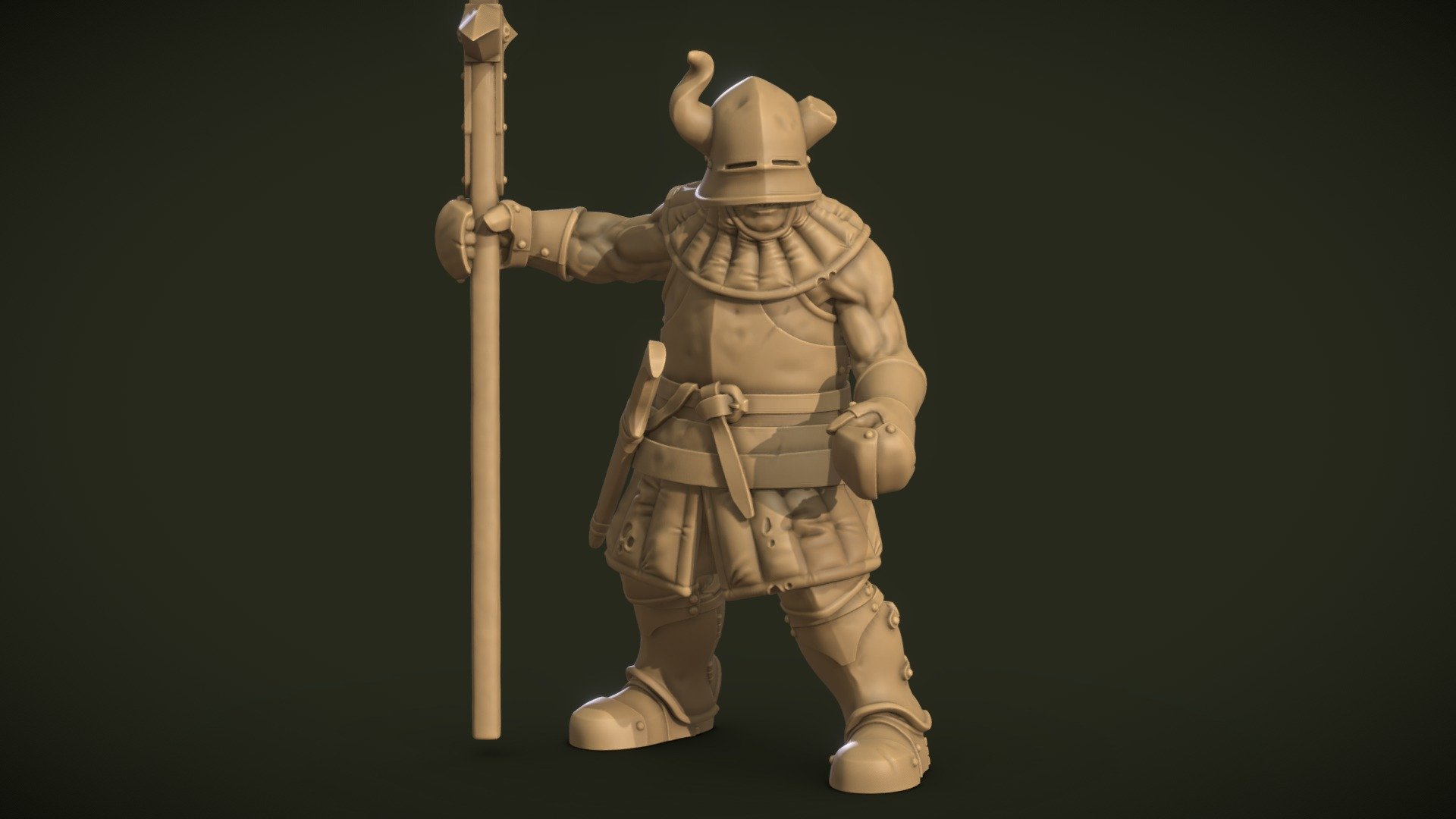 Ork Warrior Miniature - 3D model by hundsgugel [74cf841] - Sketchfab