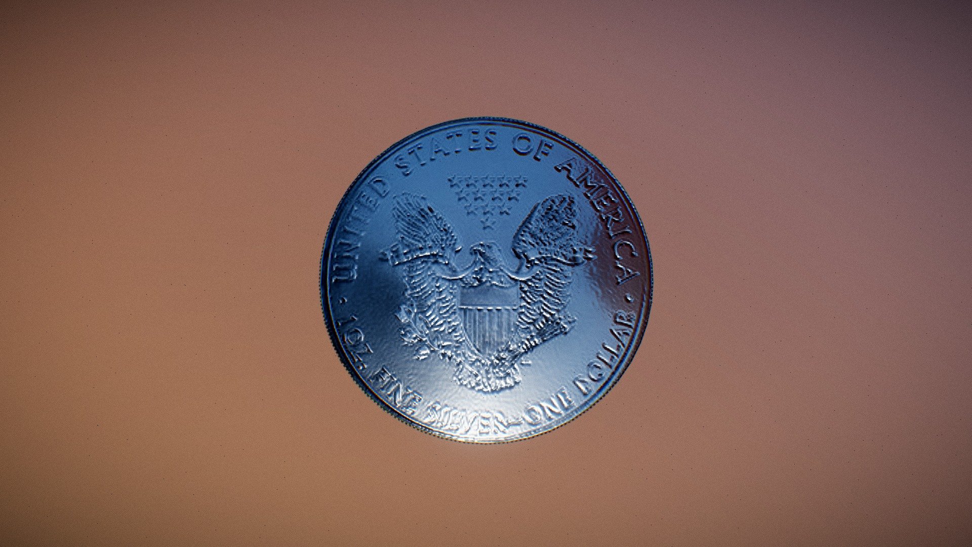 one american dollar coin - Download Free 3D model by Sulfuric Arts ...