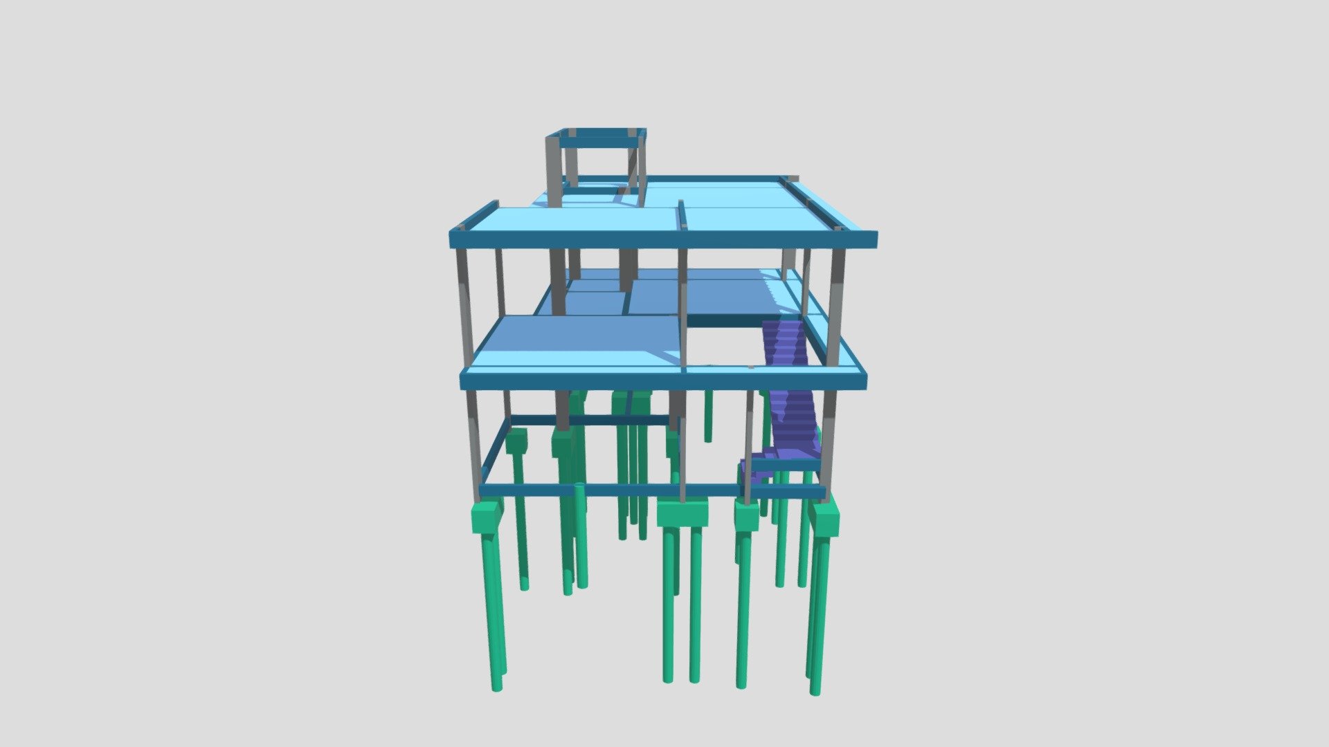 Tatielly - estrutural - 3D model by tgengenharia [74d2885] - Sketchfab