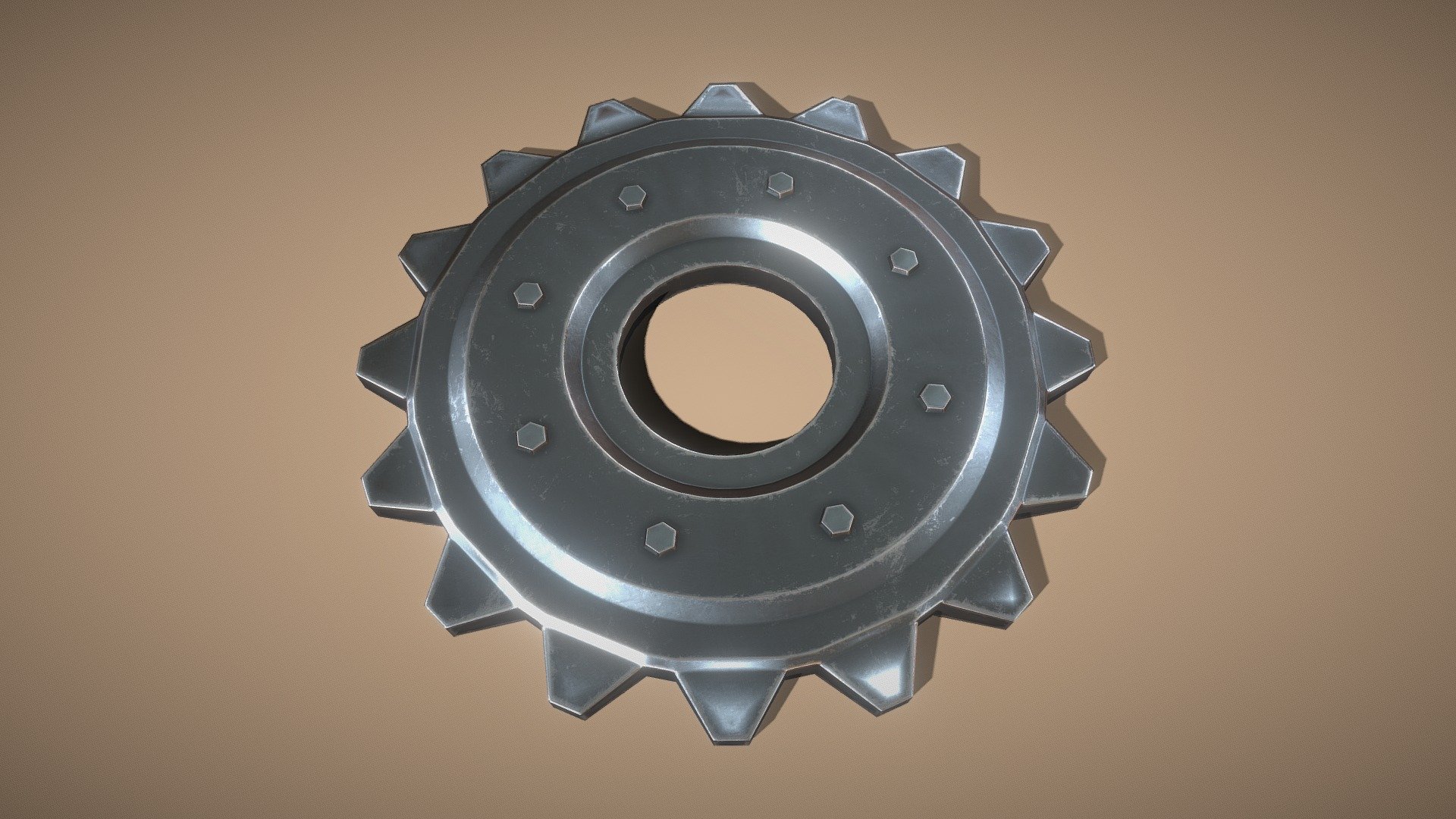 Stylized Gear - Download Free 3D model by Darren McNerney 3D ...