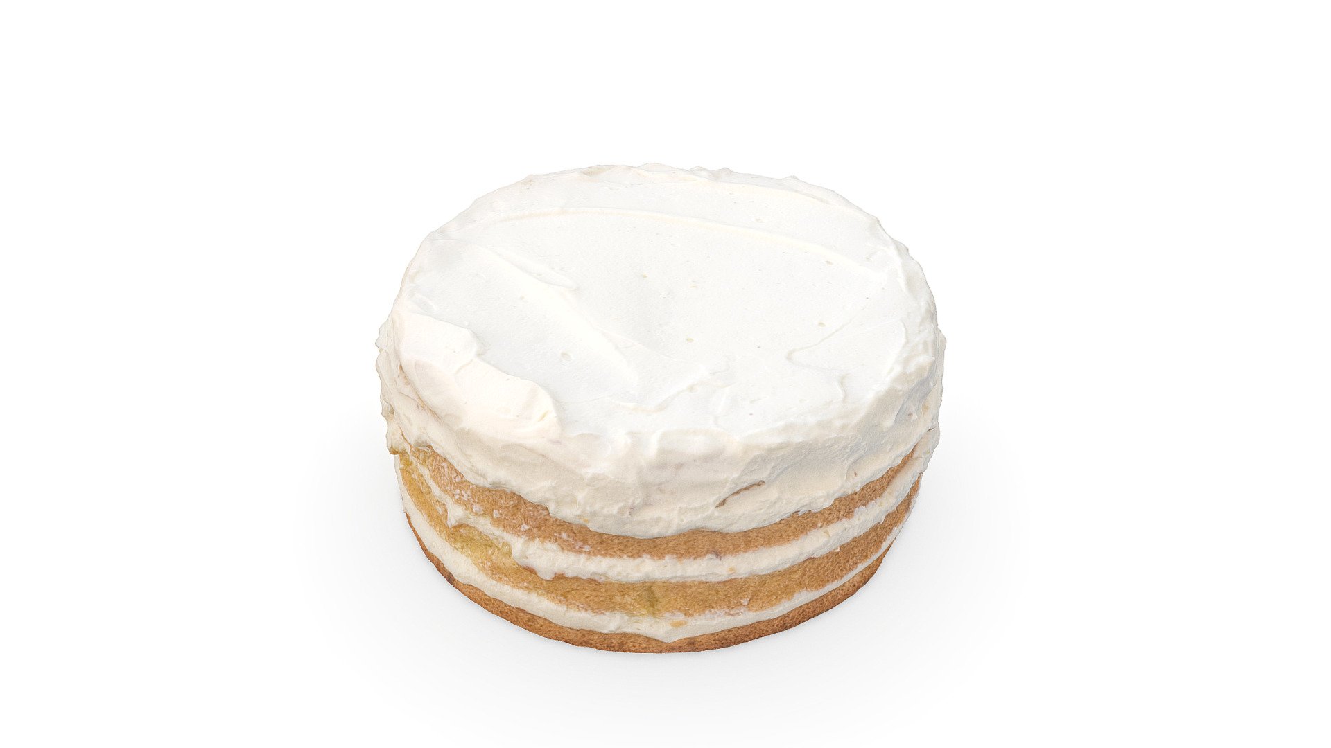 White cake icing dough - Buy Royalty Free 3D model by matousekfoto ...