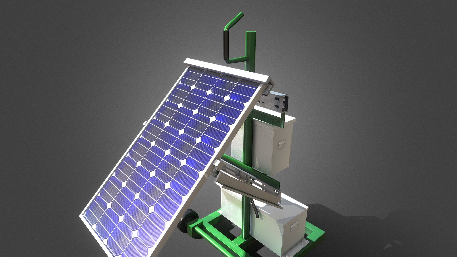 RNB3D Portable Solar Panel Skid - 3D model by RNB3D [74d5133] - Sketchfab