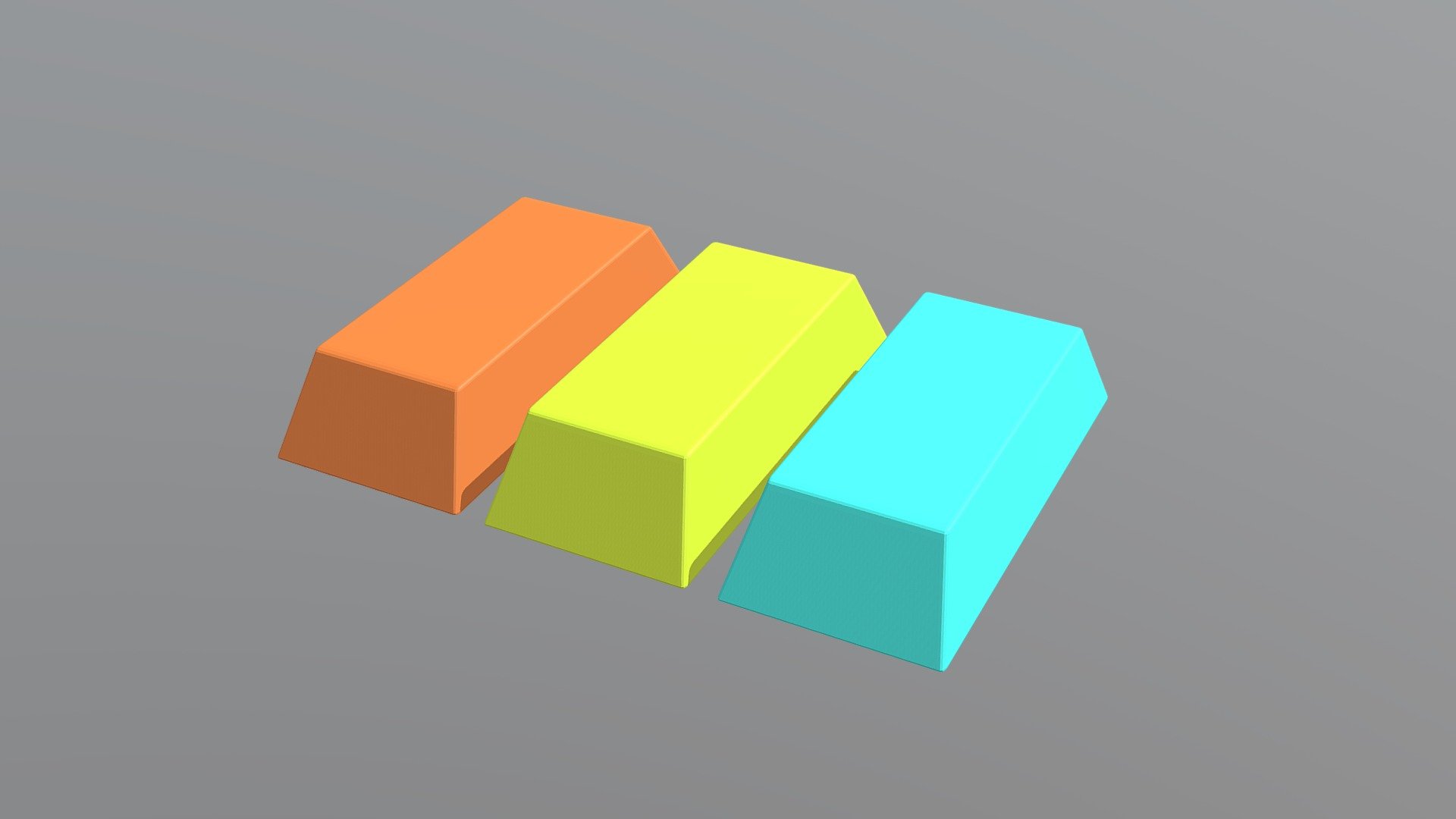 copper gold and diamond ingots - Download Free 3D model by sd.n (@sd ...