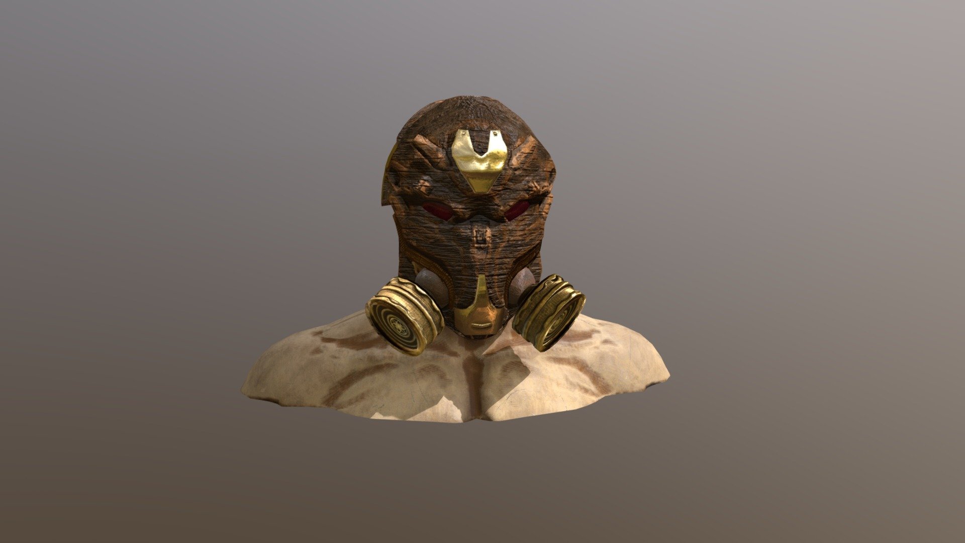 Steampunk Mask Bust - 3D model by nlutchy (@nlutchner) [74d6e4c ...