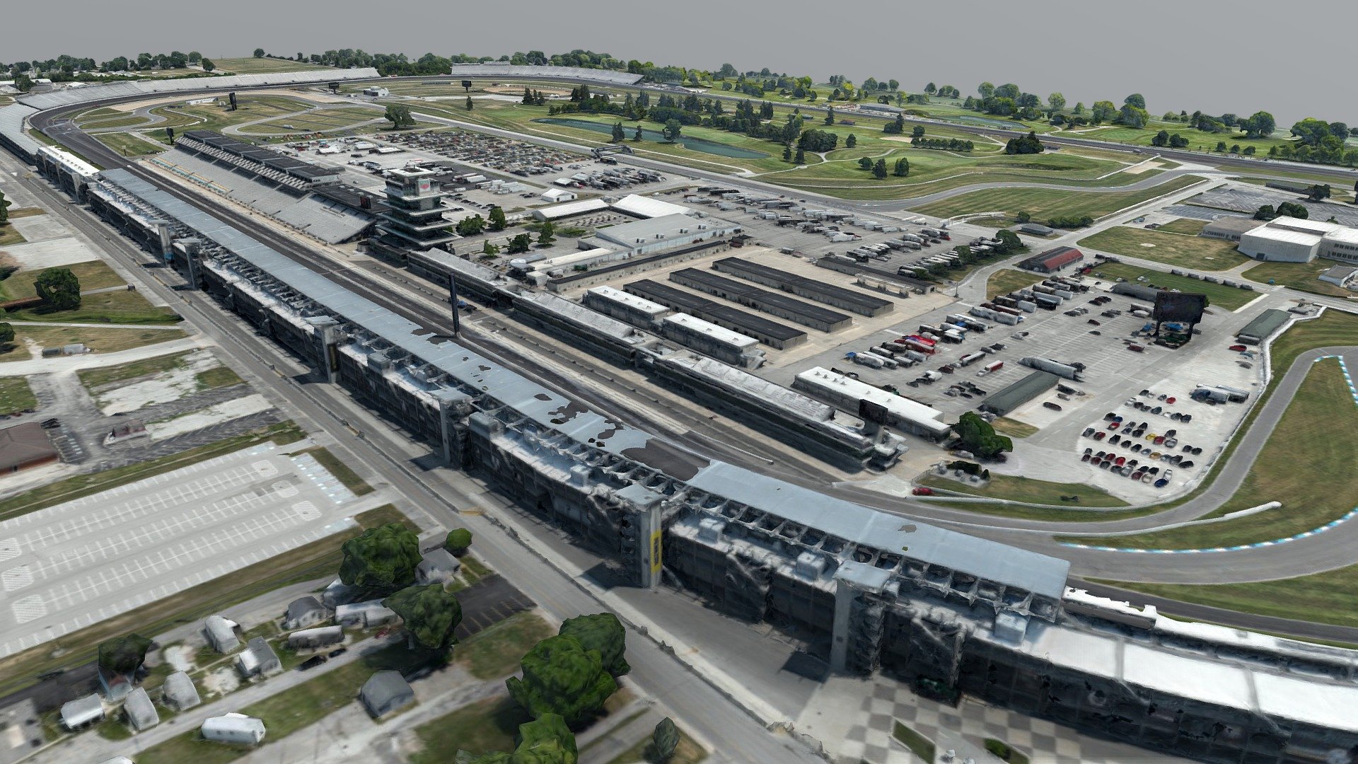 Indianapolis Motor Speedway - Buy Royalty Free 3D model by johnnokomis ...