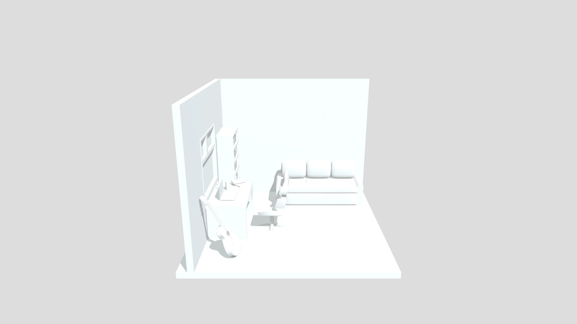 Room No Textures - 3D model by katrikm [74d8cec] - Sketchfab