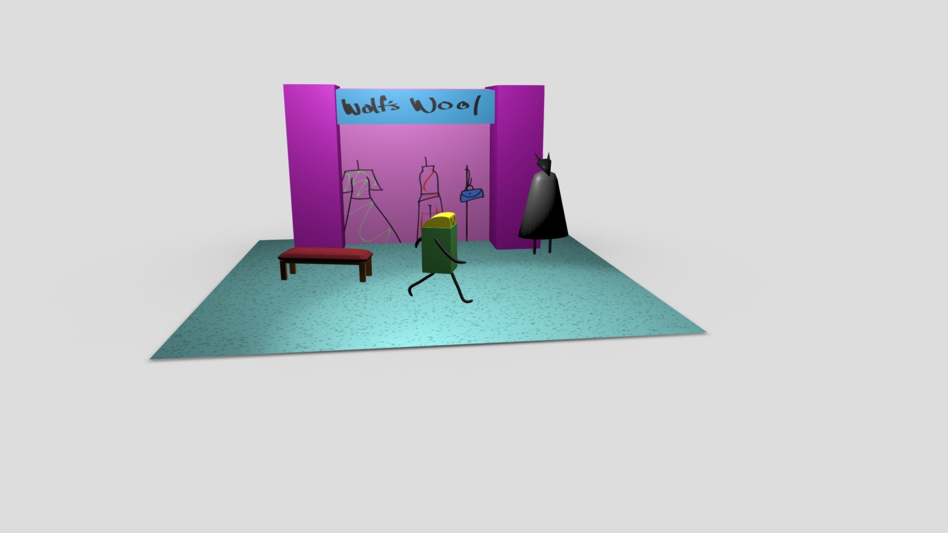 Storefront - Diorama - 3D model by Car Wong (@carolyn.wong1) [74db719 ...