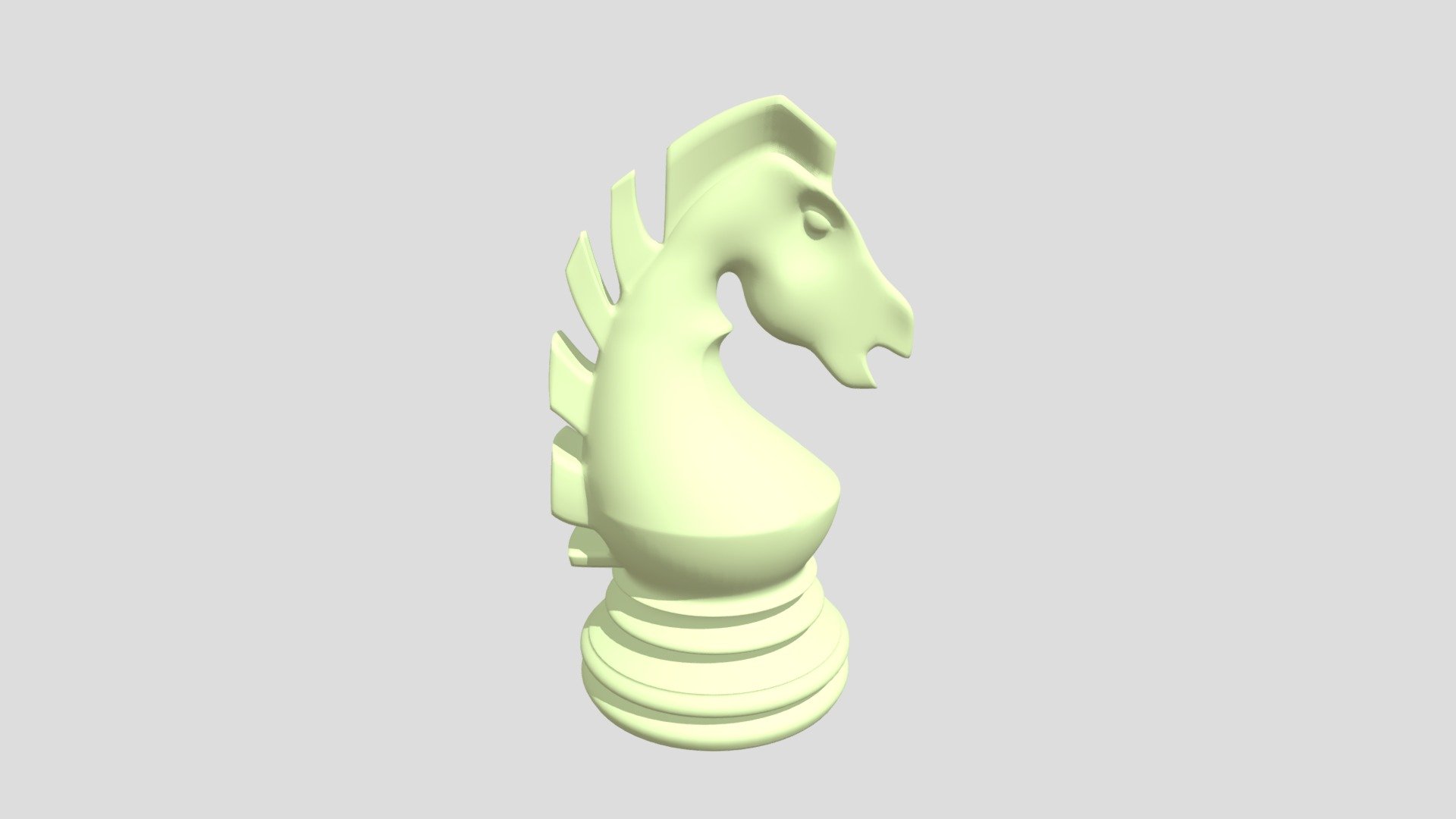 Chess Knight White - 3D model by Zach G. (@M4dH4tter) [74dcb74] - Sketchfab