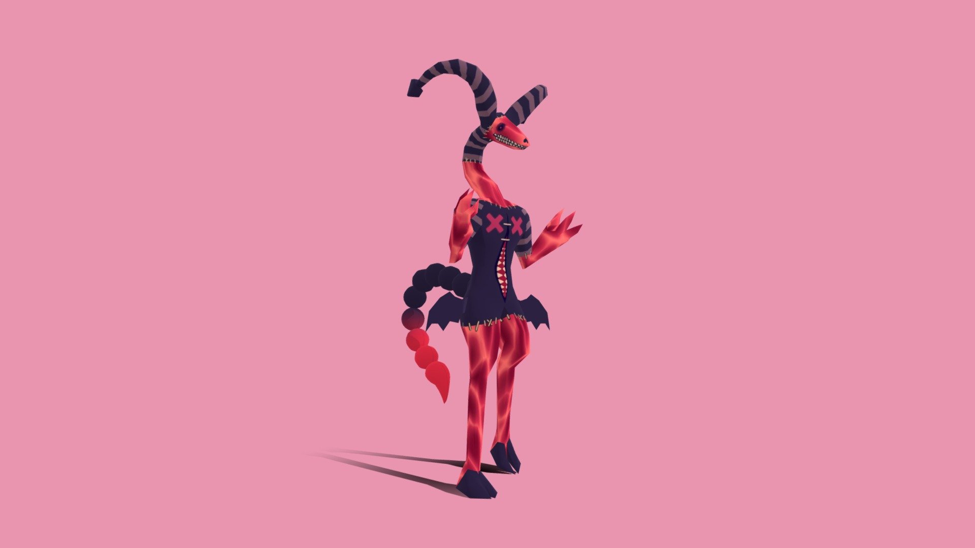 Fou (Art Fight 2023) - 3D model by Likopinina [74dd446] - Sketchfab