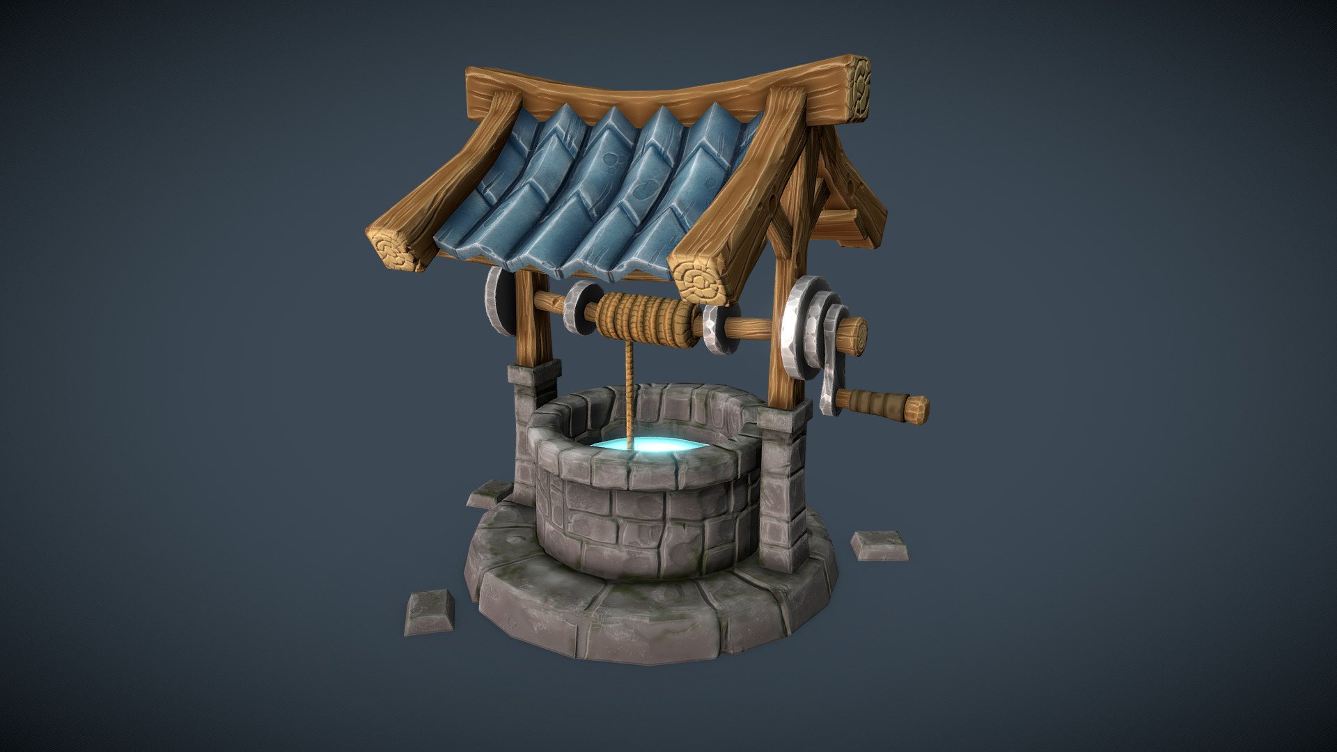 Stylized well - 3D model by lottakar [74de1c0] - Sketchfab