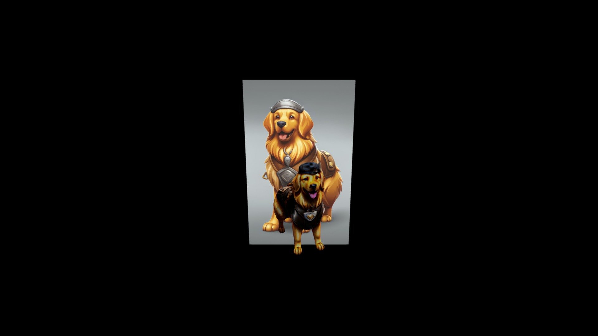 dog This image depicts dog wearing a harness and - Download Free 3D ...