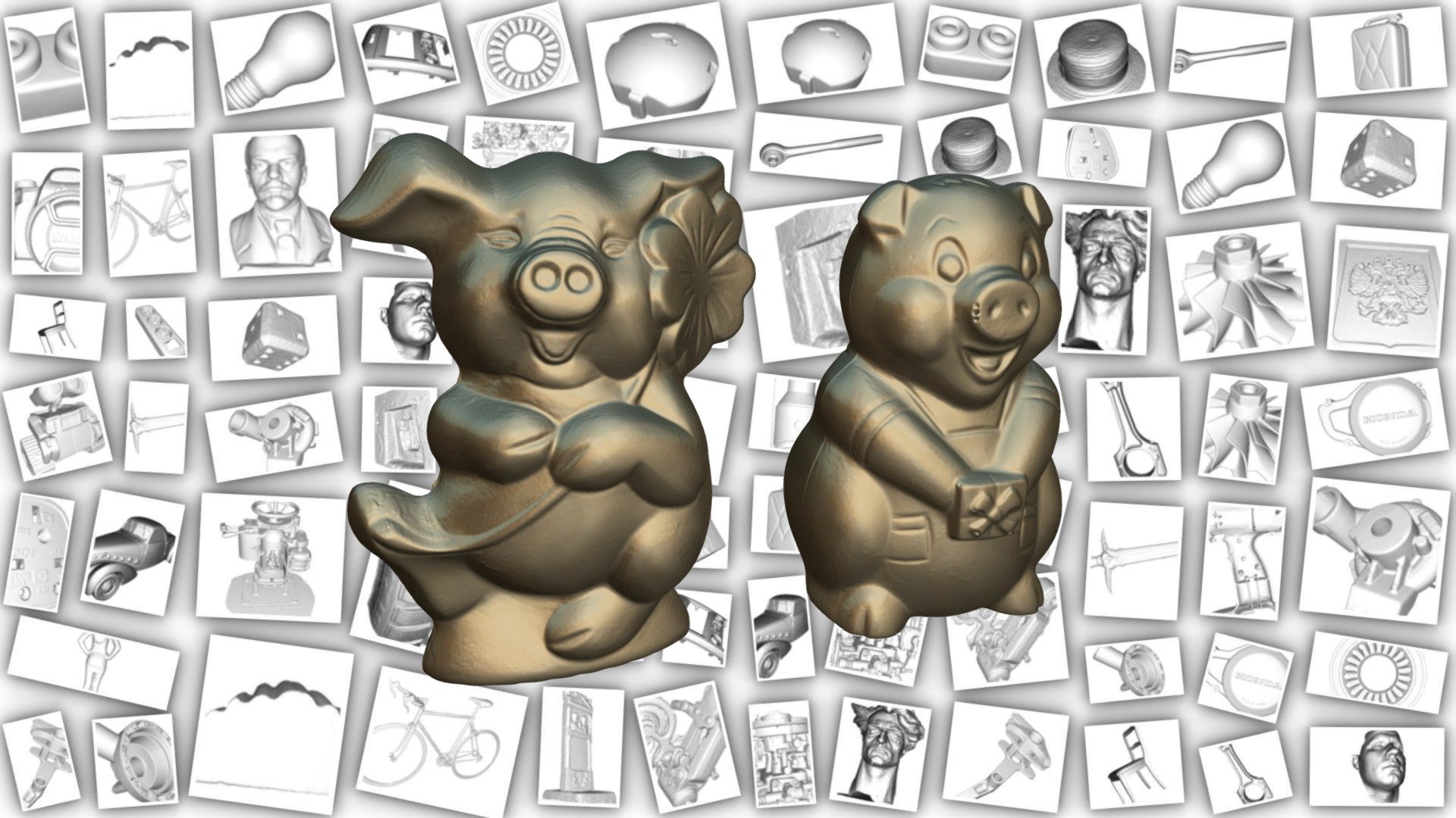 Сhocolate Pigs - 3D model by CAD-LAB (@3dscaning) [74decd1] - Sketchfab