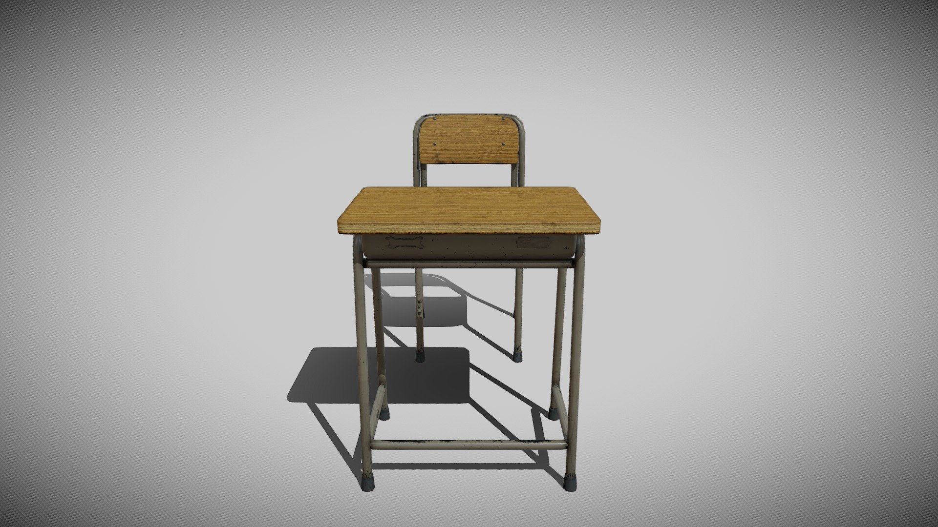 School Desk - 3D model by MagCup [74dfa30] - Sketchfab