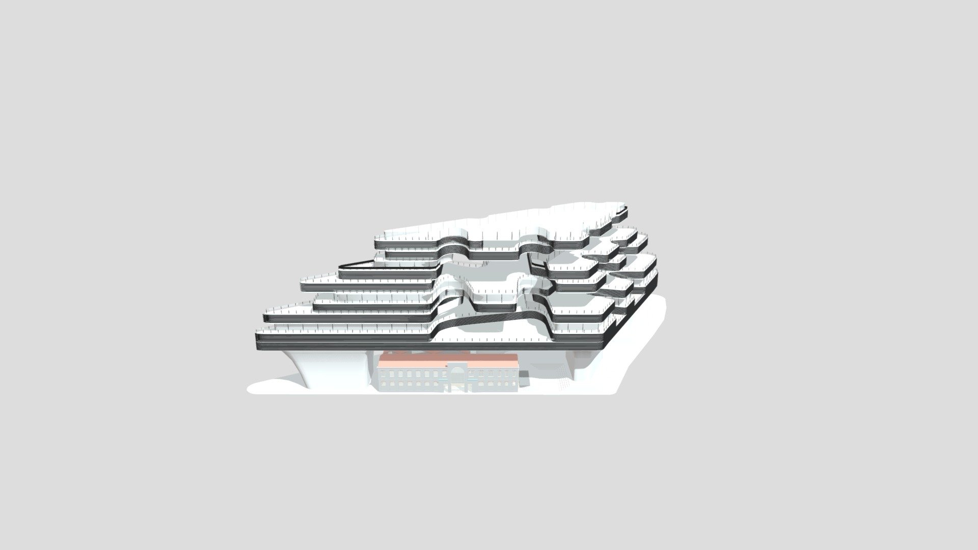 Porous Building - 3D model by genevillacis [74e2b93] - Sketchfab