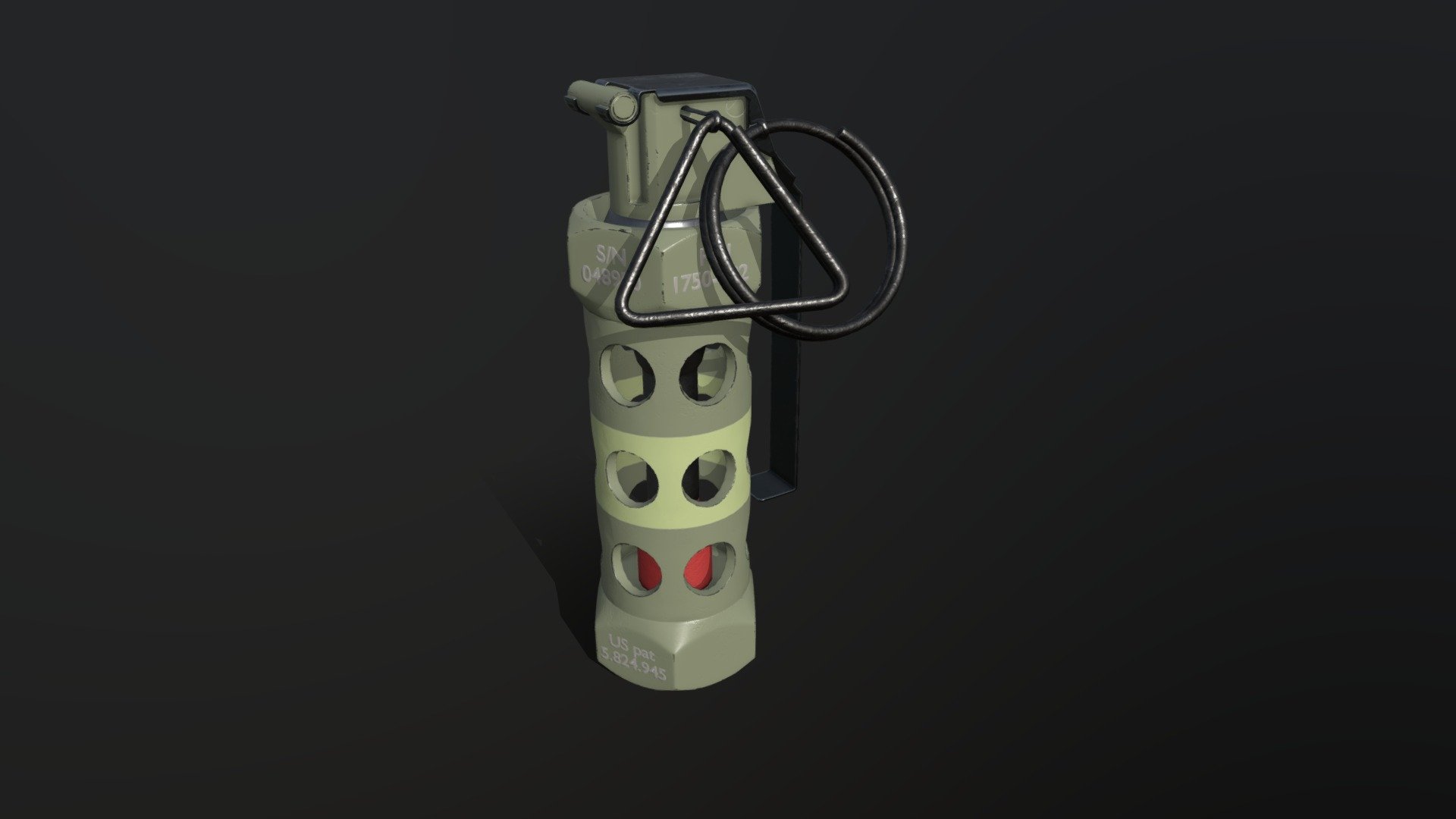 Flashbang grenade, free to use - Download Free 3D model by BlueOxel ...