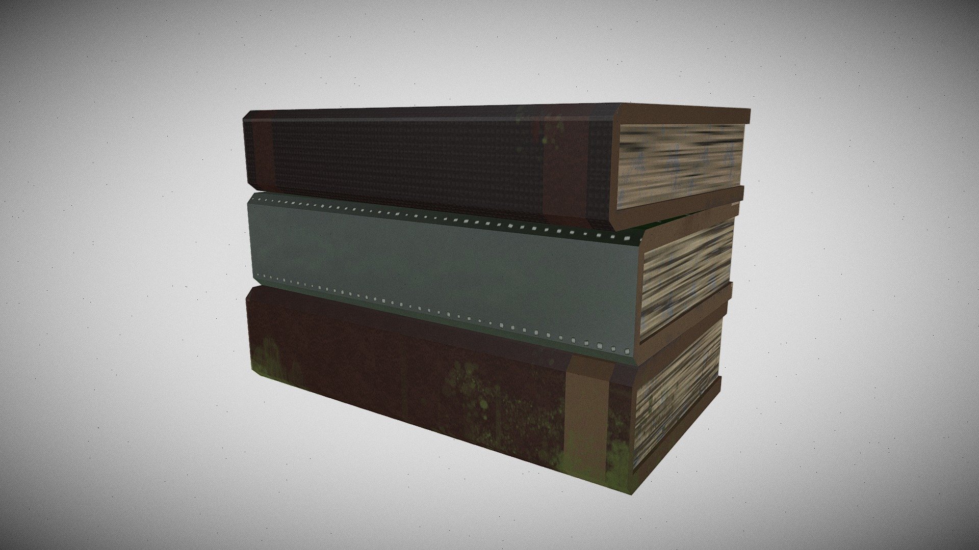 Book stack - 3D model by Killian Sanders (@trashdruid) [74e4c19 ...