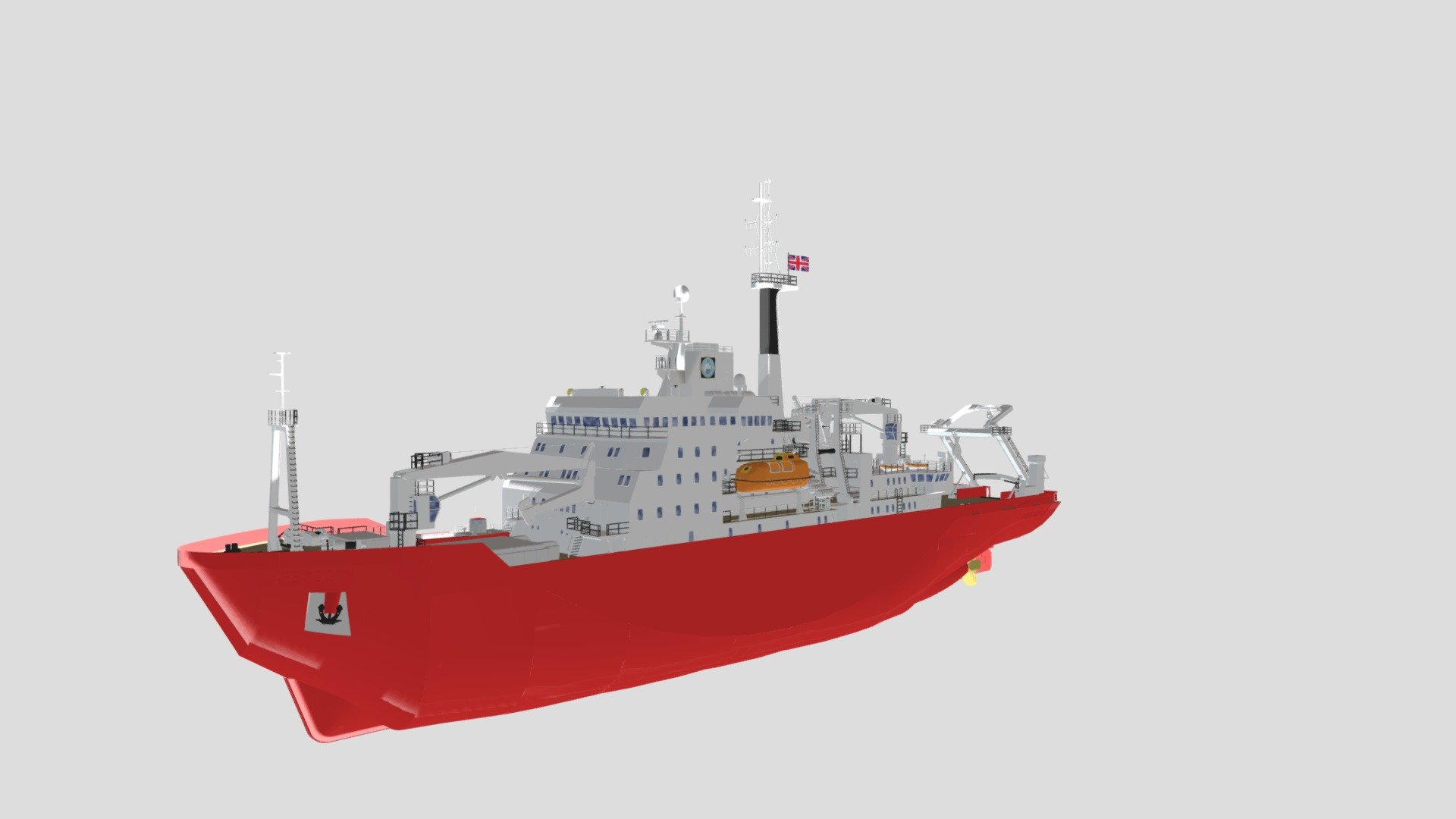 Icebreaker RRS James Clark Ross - 3D model by Stepan Kara (@stocktrajer ...